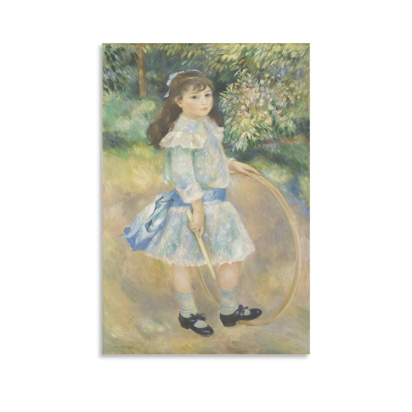 Pierre Auguste Renoir Girl With A Hoop Art Poster Posters Wall Art ...