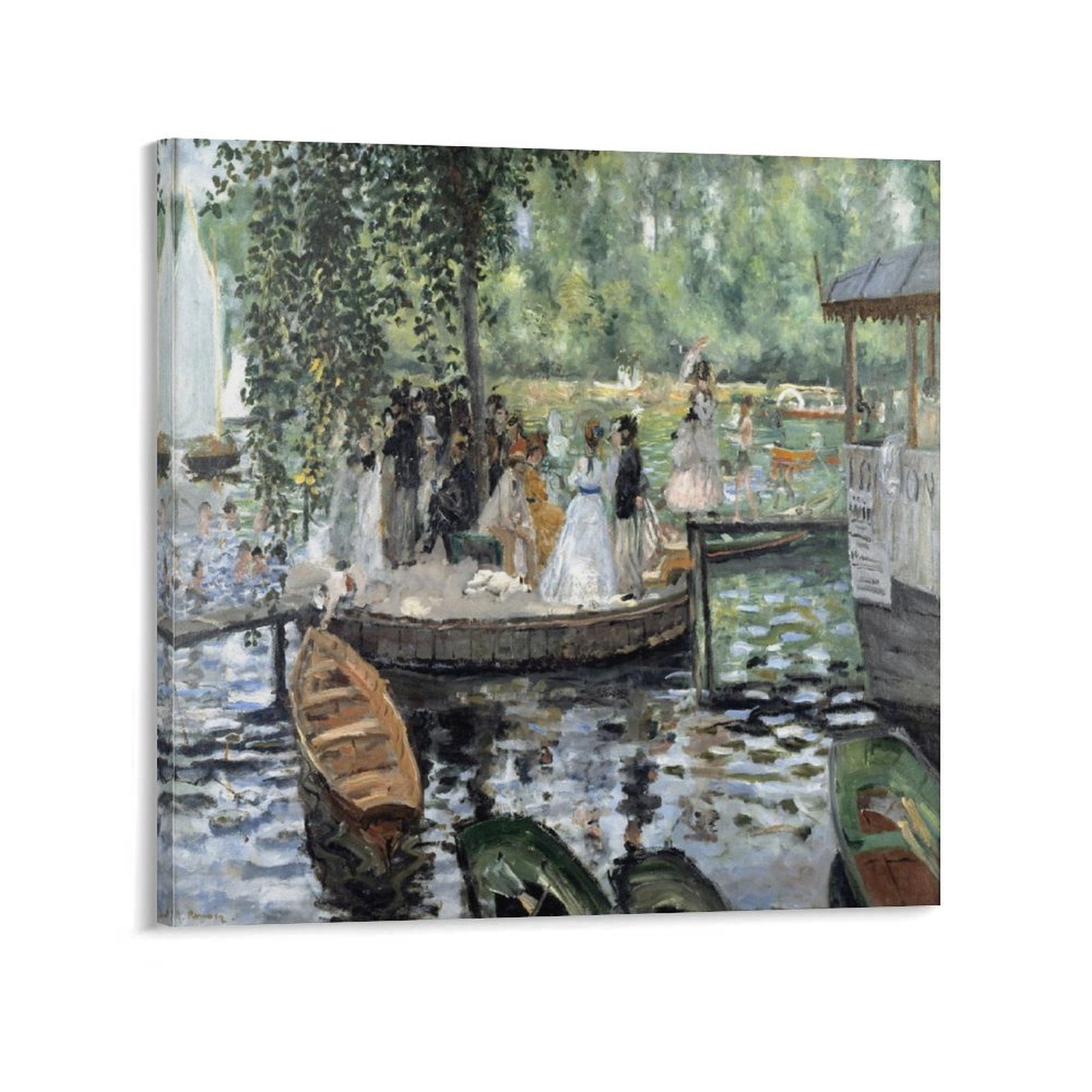 Pierre Auguste Renoir La Grenouillere Renoir Painting Art Poster ...
