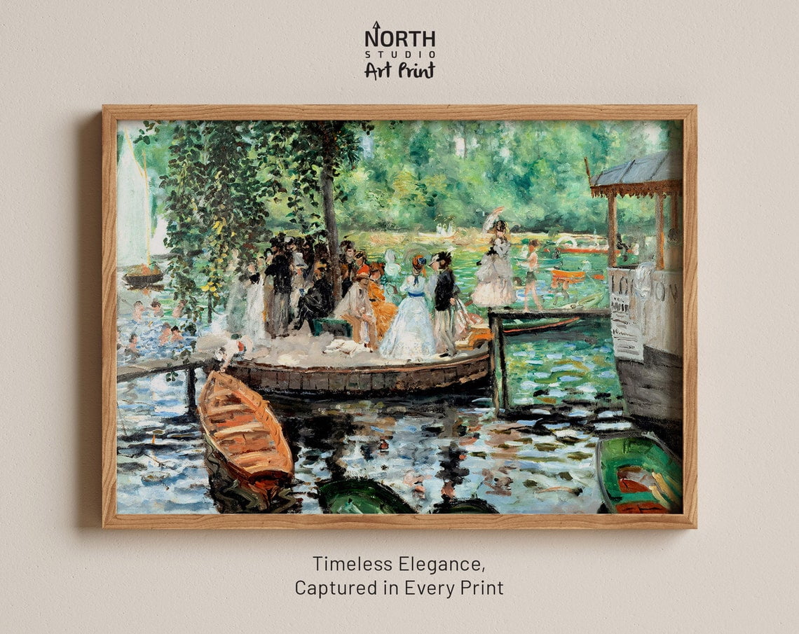 Pierre-Auguste Renoir La Grenouillere, Renoir Print, Renoir Painting, Impressionist Art ...