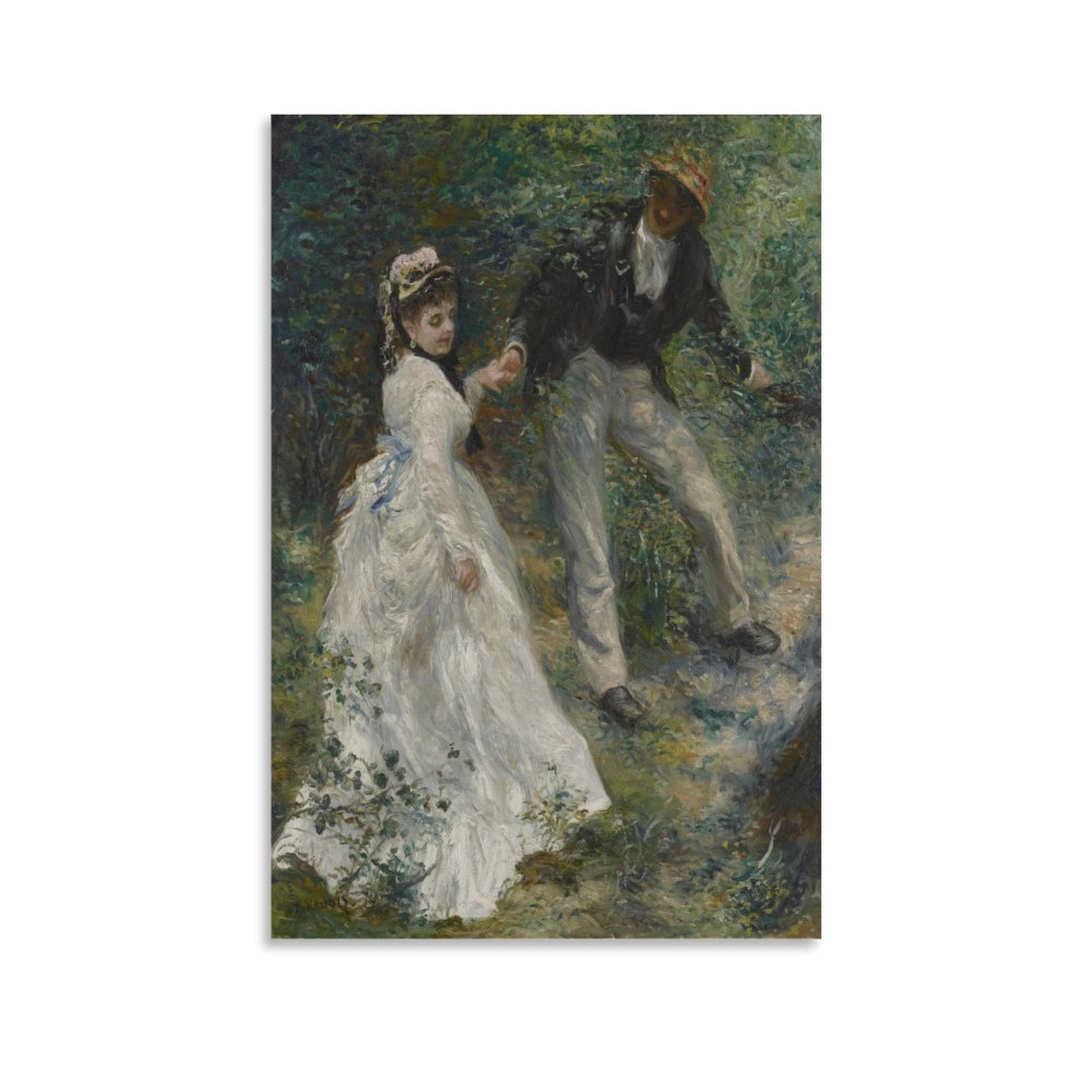 Pierre Auguste Renoir La Promenade Painting Art Poster Room Aesthetic ...
