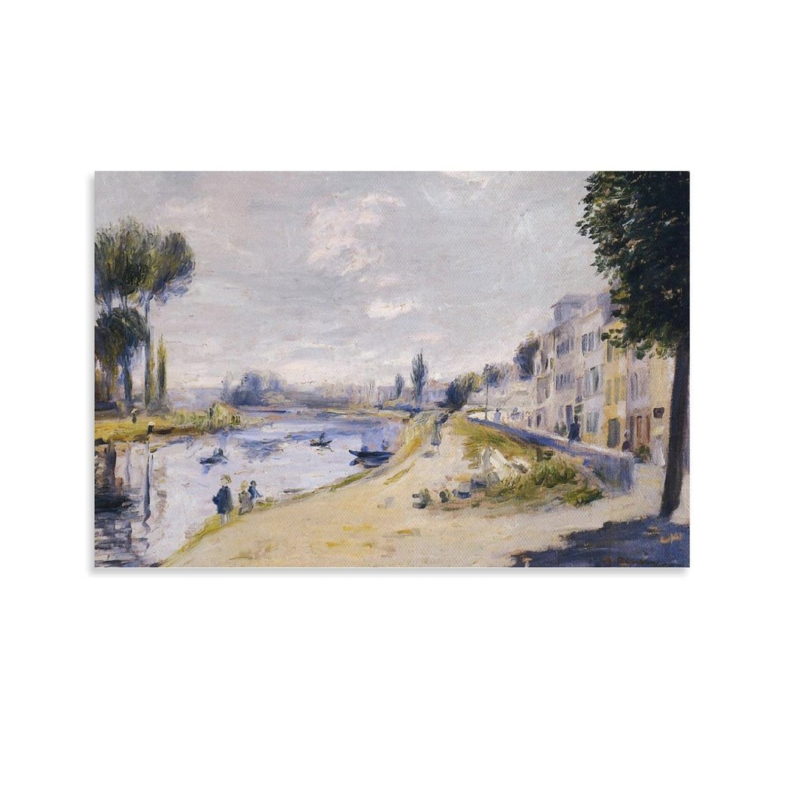 Pierre Auguste Renoir Print Painting The Banks of The Seine Print Photo ...