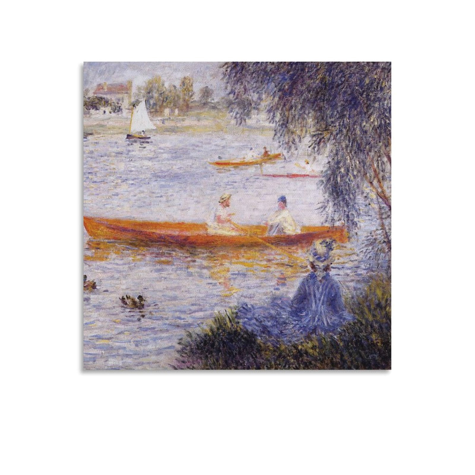 Pierre Auguste Renoir Print Painting Boating at Argenteuil Poster Cool ...