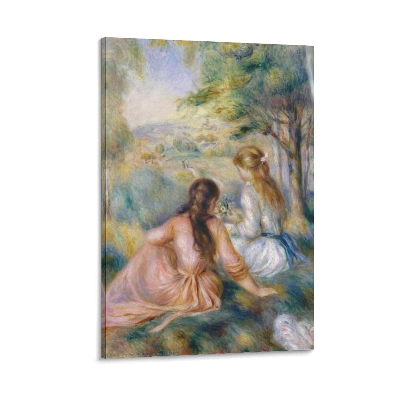 Pierre Auguste Renoir Print Painting Picking Flowers (In The Field ...