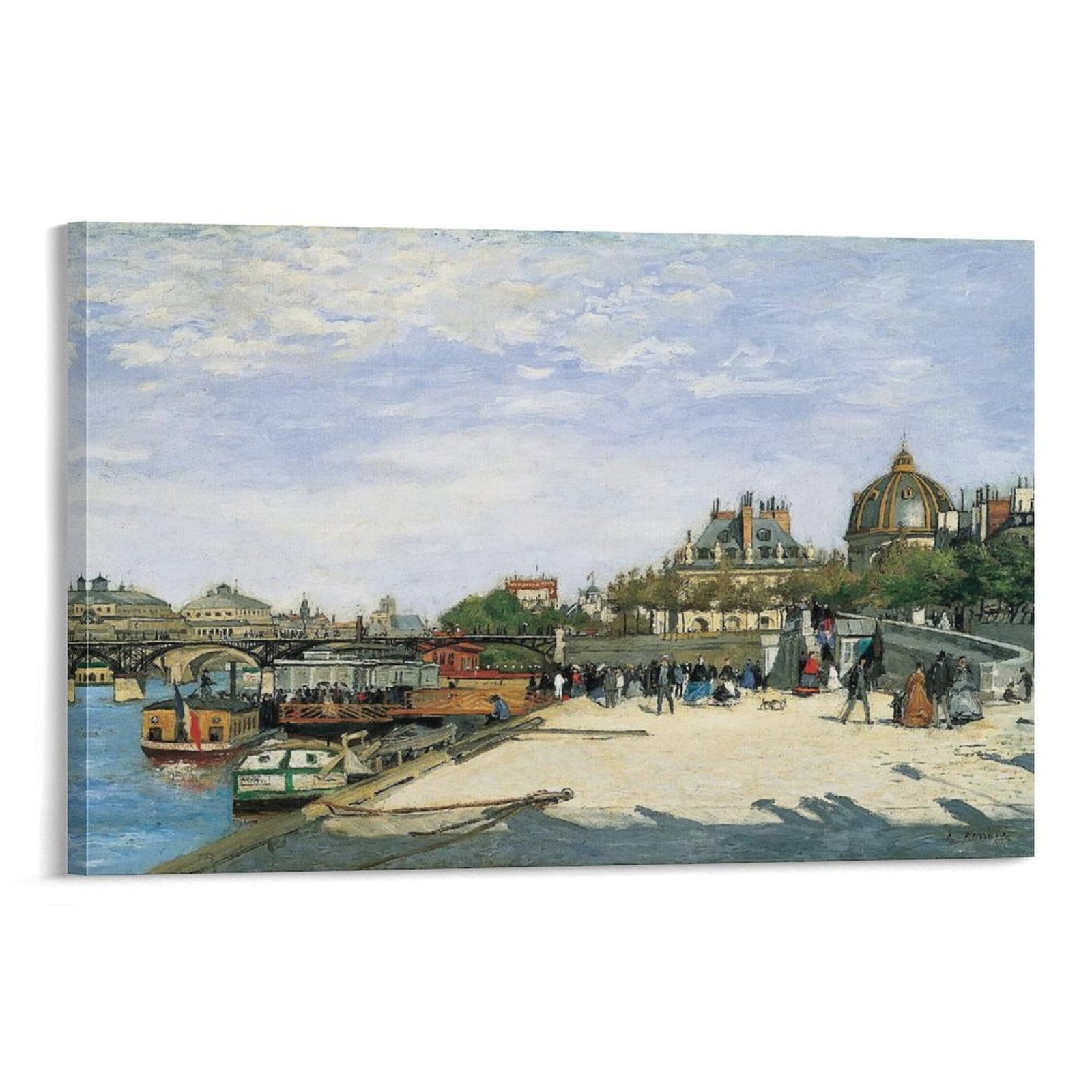 Pierre Auguste Renoir Print Painting The Pont Des Arts And The Institut ...
