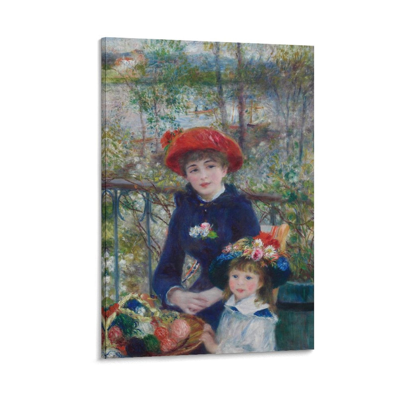 Pierre Auguste Renoir Print Painting Two Sisters (On The Terrace ...