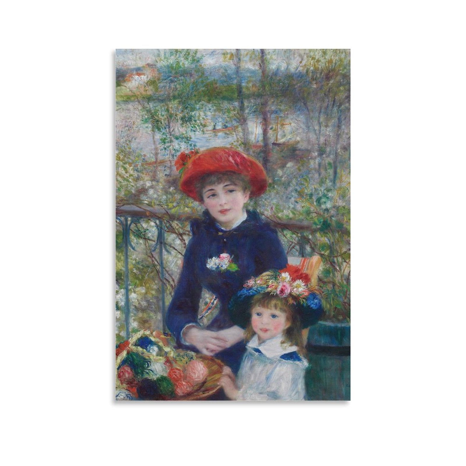 Pierre Auguste Renoir Print Painting Two Sisters (On The Terrace ...