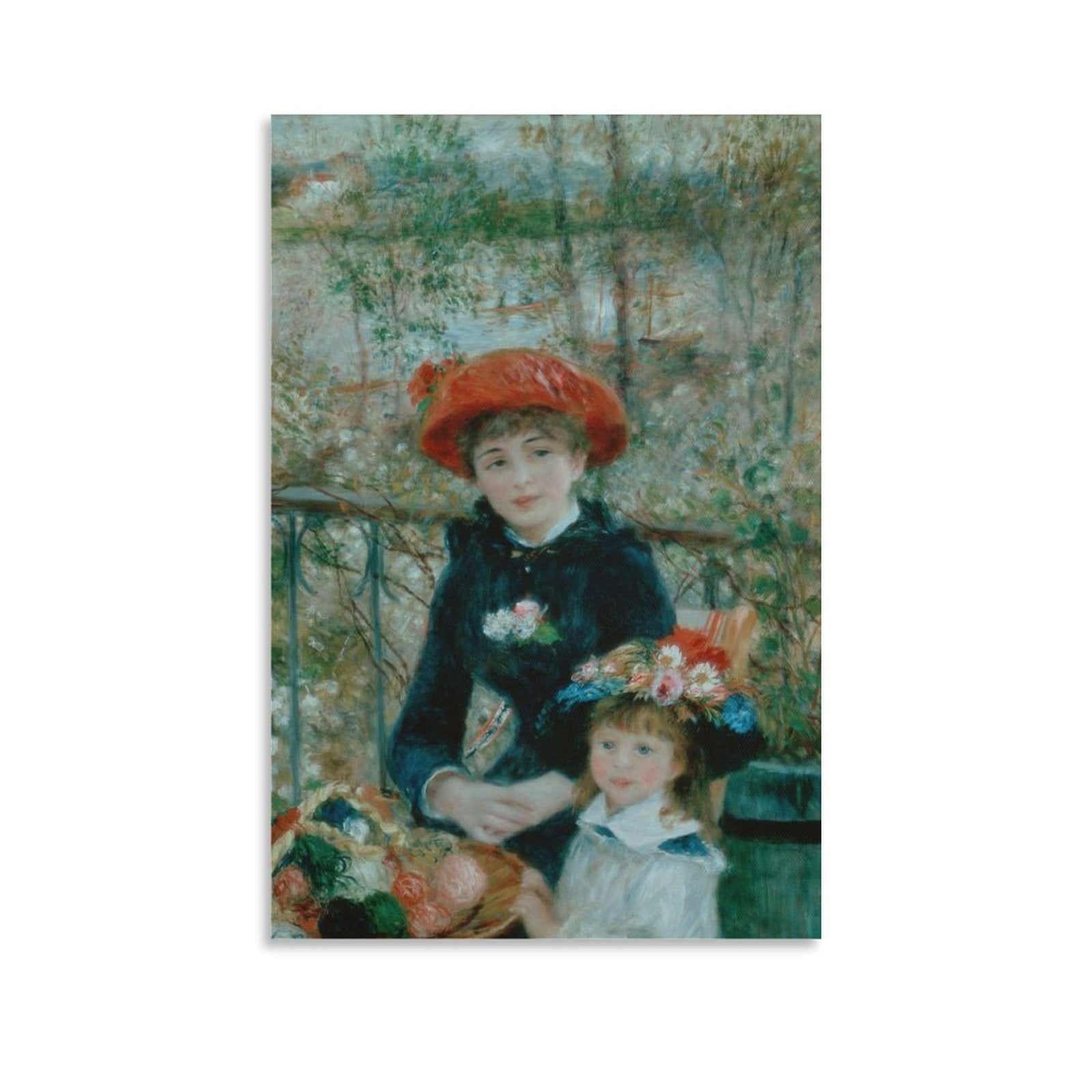 Pierre-Auguste Renoir Sisters on The Terrace Poster Picture Print Wall ...