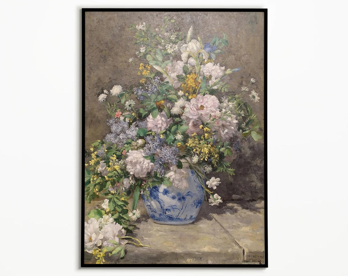 Pierre-Auguste Renoir Spring Bouquet Poster, Wall Art, Poster Print ...