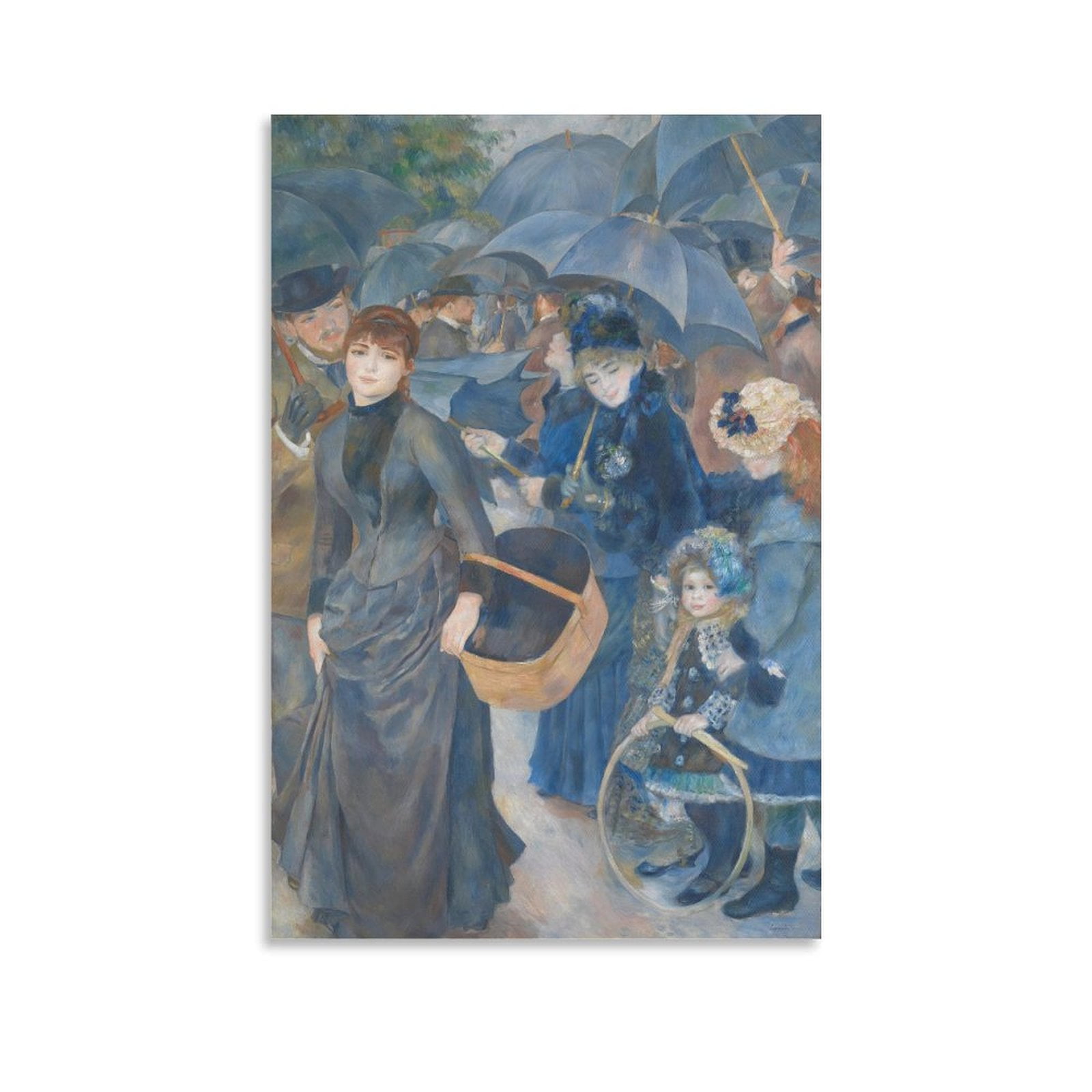 Pierre Auguste Renoir The Umbrellas Print Photo Art Painting Canvas ...