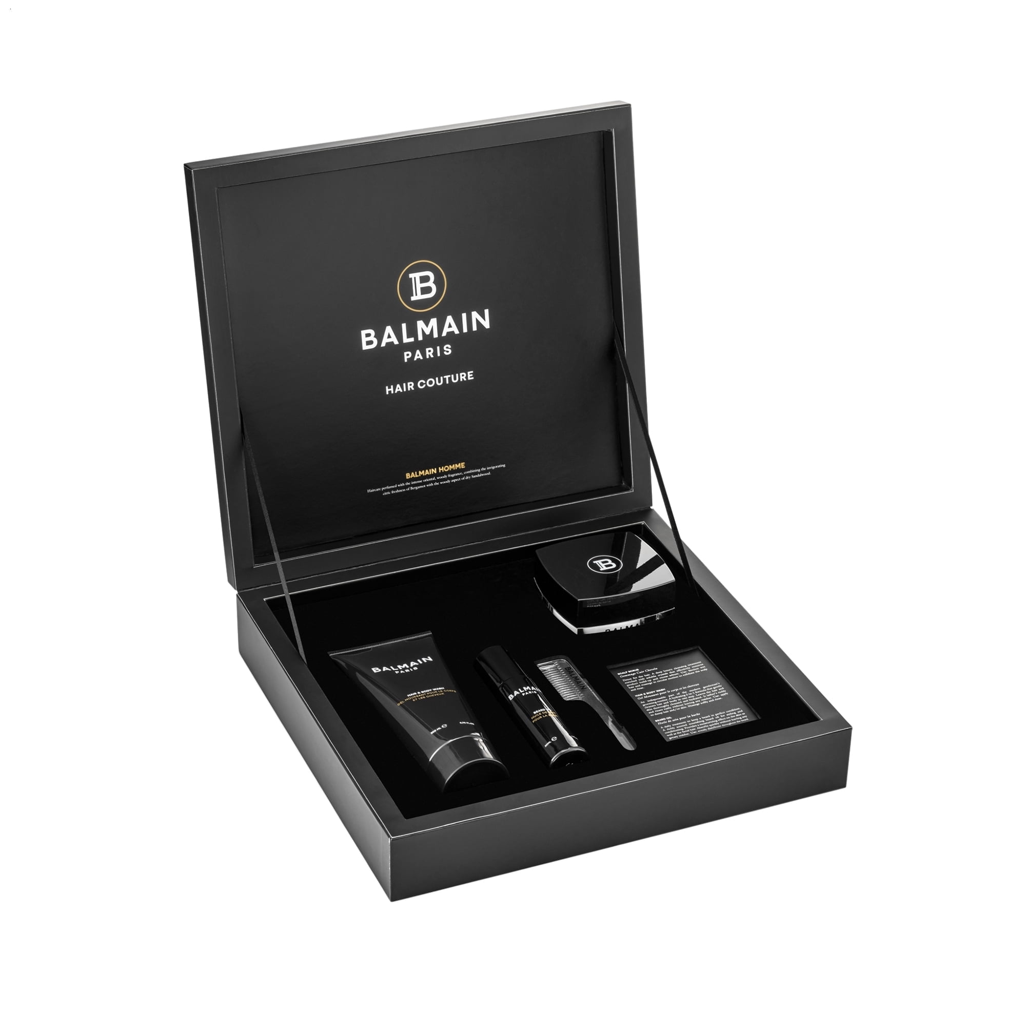 Pierre Balmain Homme Giftset (Beard Oil, Hair & Body Wash, Scalp) for ...