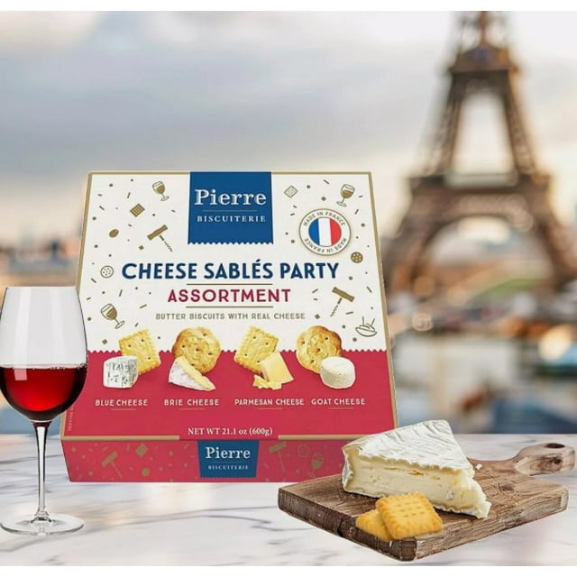 Pierre Biscuiterie Cheese Sables Party Assortment 21.16 Ounces ...