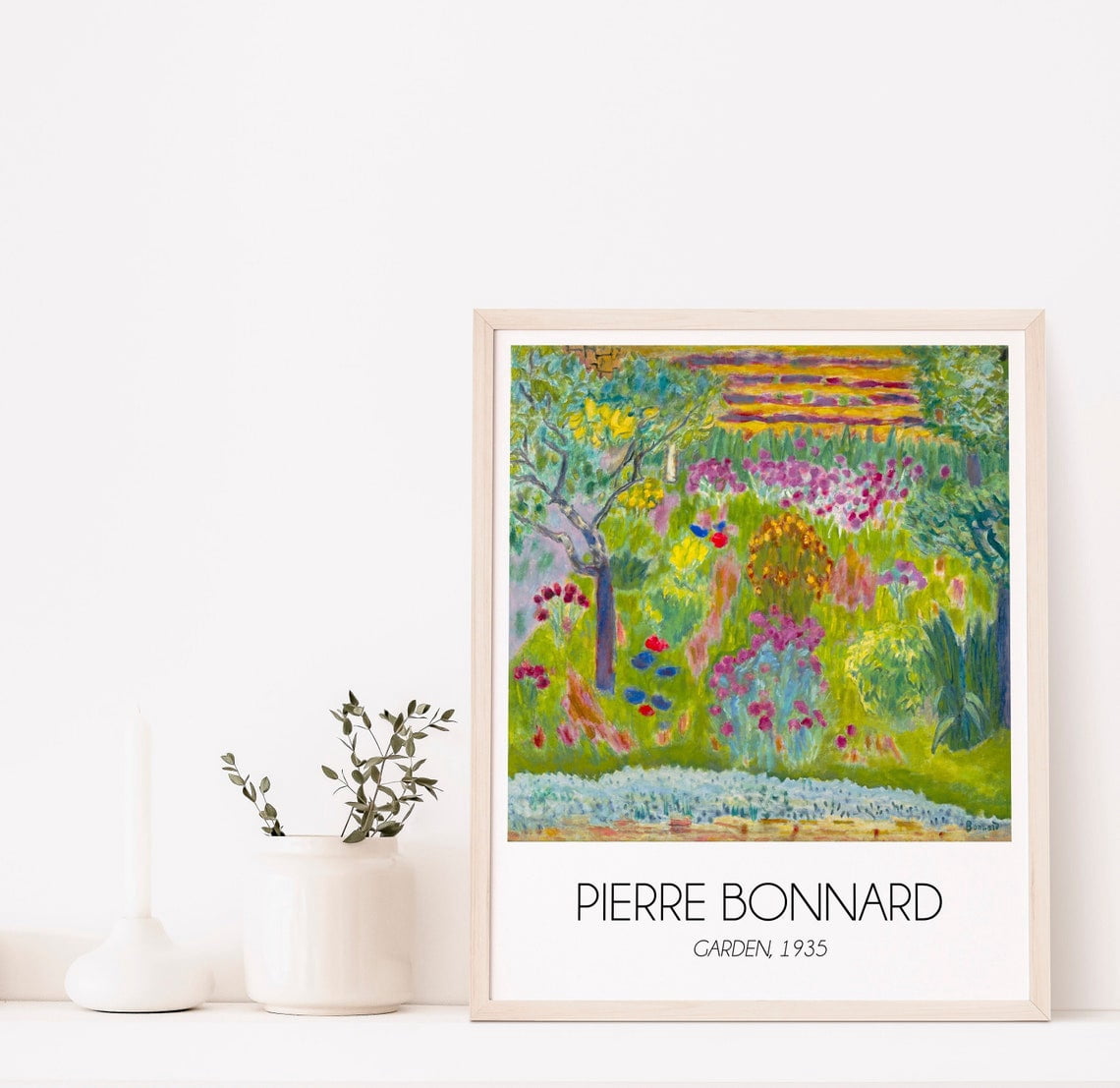 Pierre Bonnard Art Poster, The Garden, Housewarming, Museum Poster ...