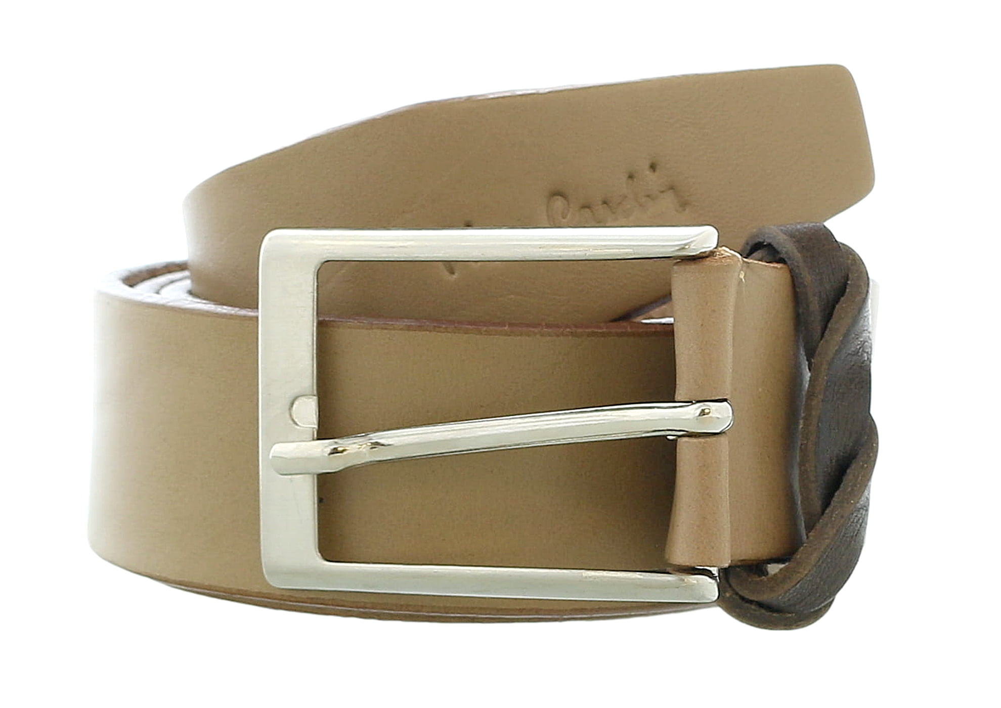 Pierre Cardin Camel Smooth Classic Silver D-Ring Adjustable Belt ...