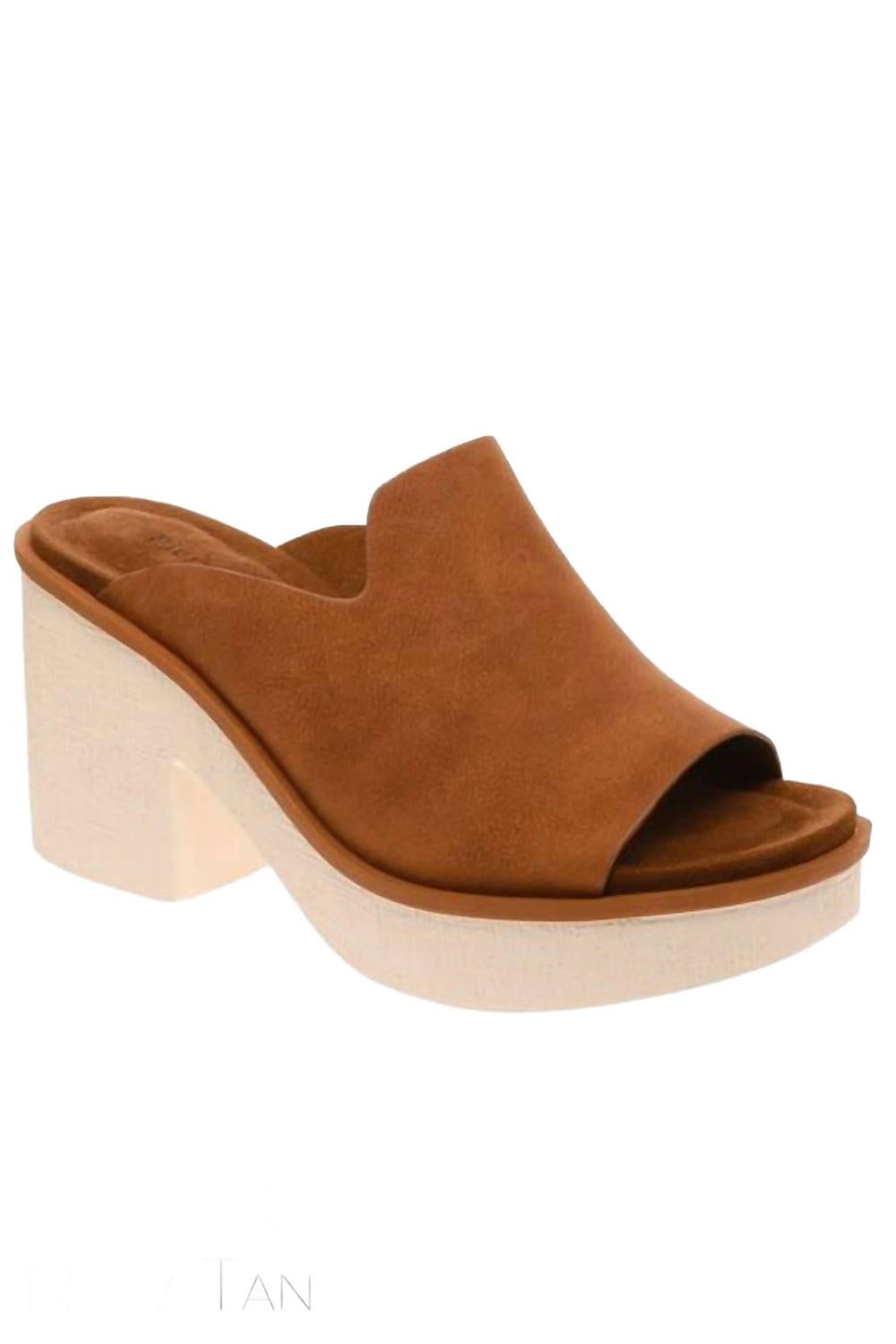 Pierre Dumas Blue 5 Microsuede Open-Toe Mule Platform - Walmart.com