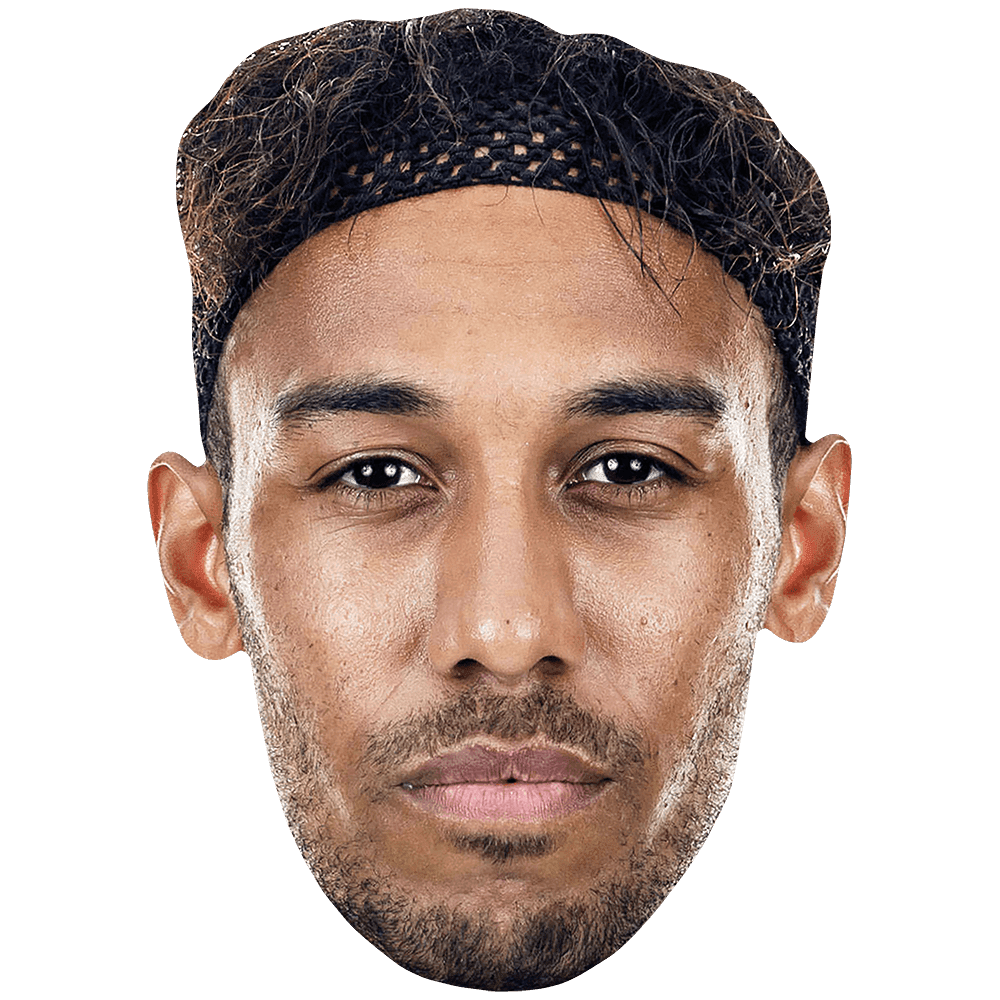 Pierre-Emerick Aubameyang (Beard) Flat Cardboard Face - Walmart.com