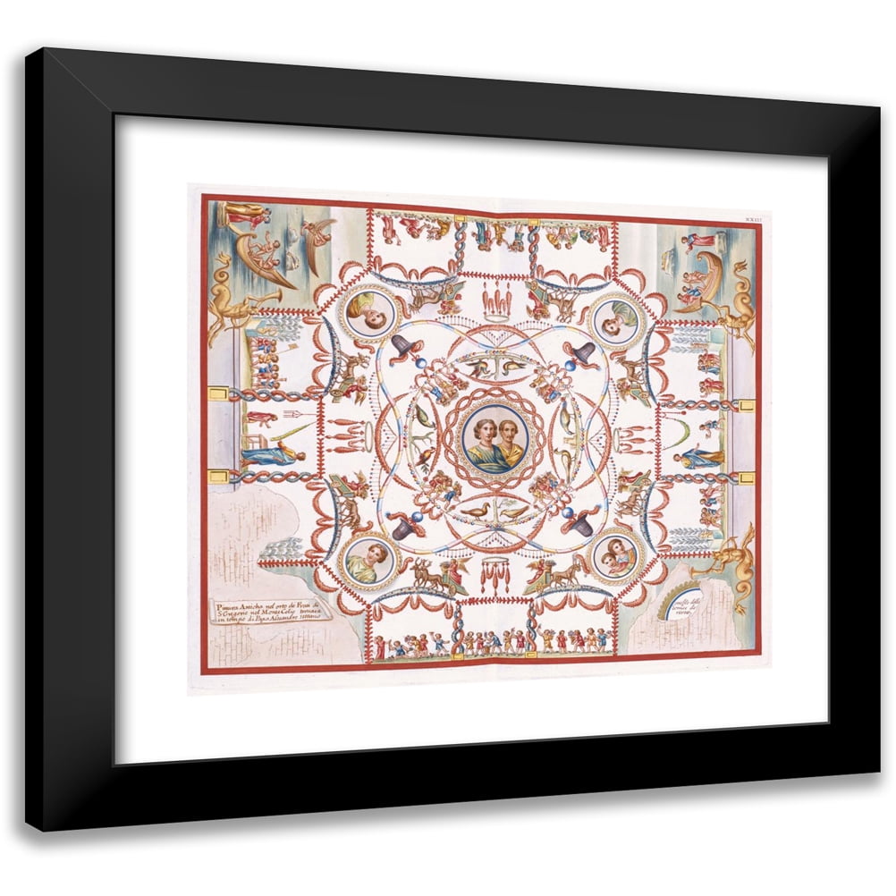 Pierre-Jean Mariette 14x12 Black Modern Framed Museum Art Print Titled ...