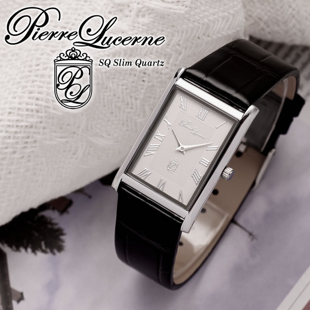 Pierre Lucerne SQ Platinum Japan Quartz Mens Tank Watch - Walmart.com