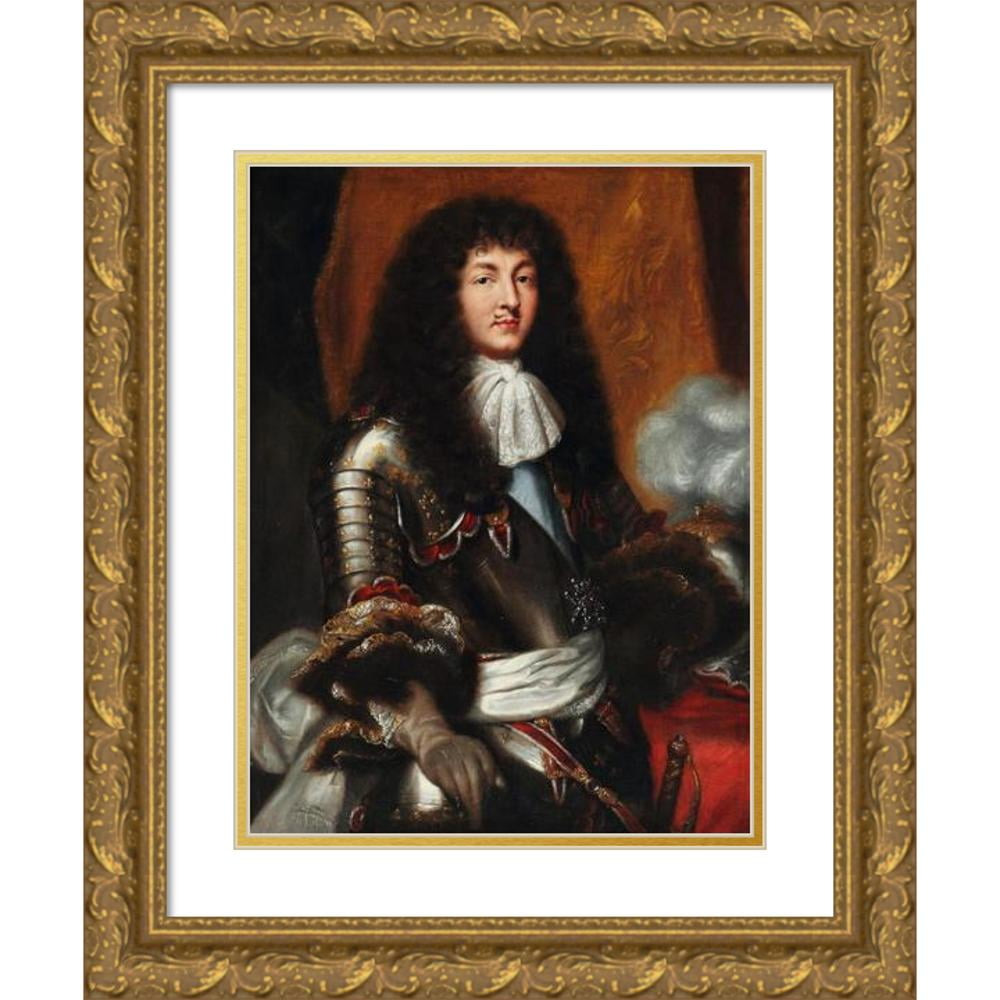 Pierre Mignard (after) 12x14 Gold Ornate Wood Frame and Double Matted ...