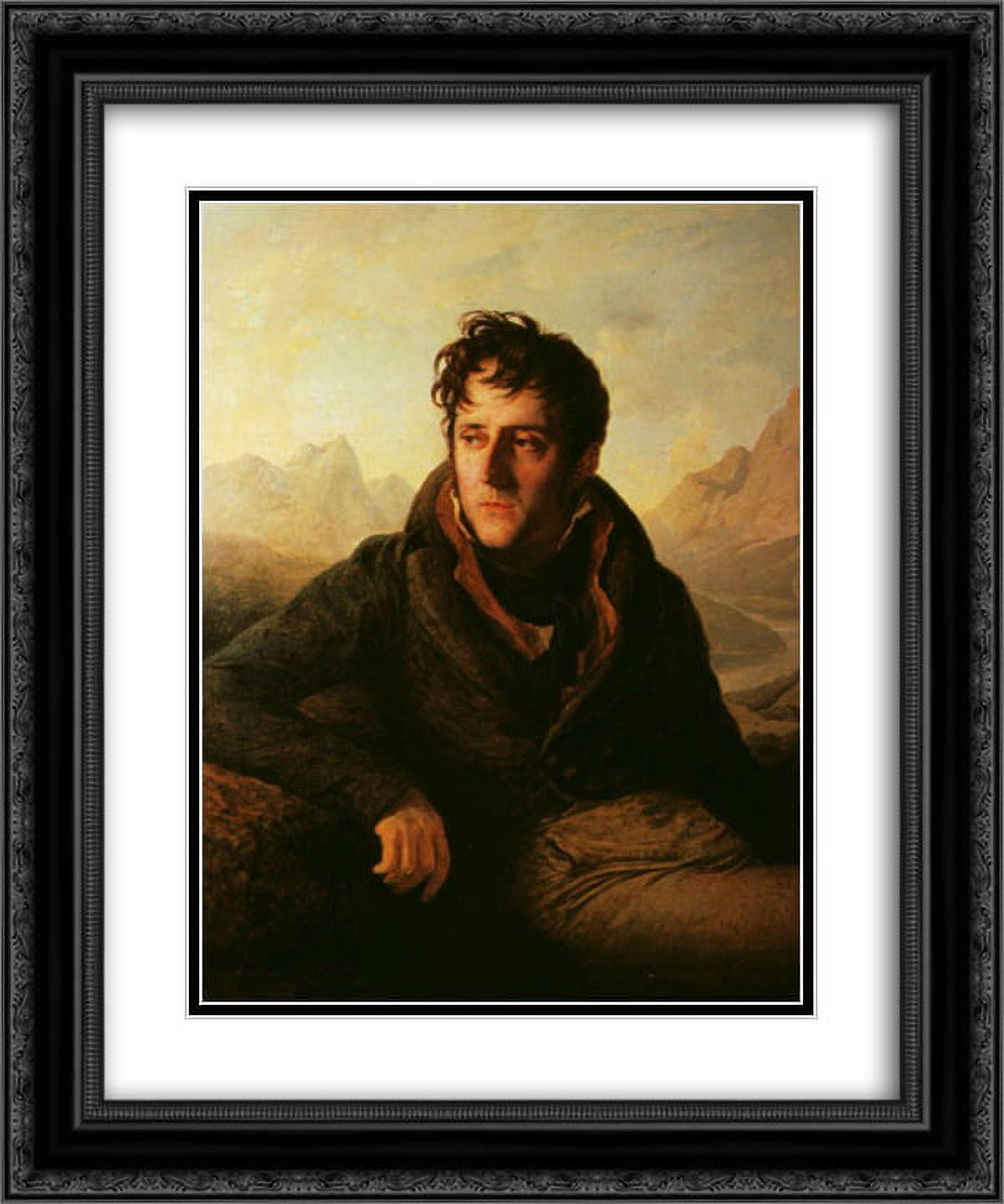 Pierre Narcisse Guerin 2x Matted 20x24 Black Ornate Framed Art Print ...