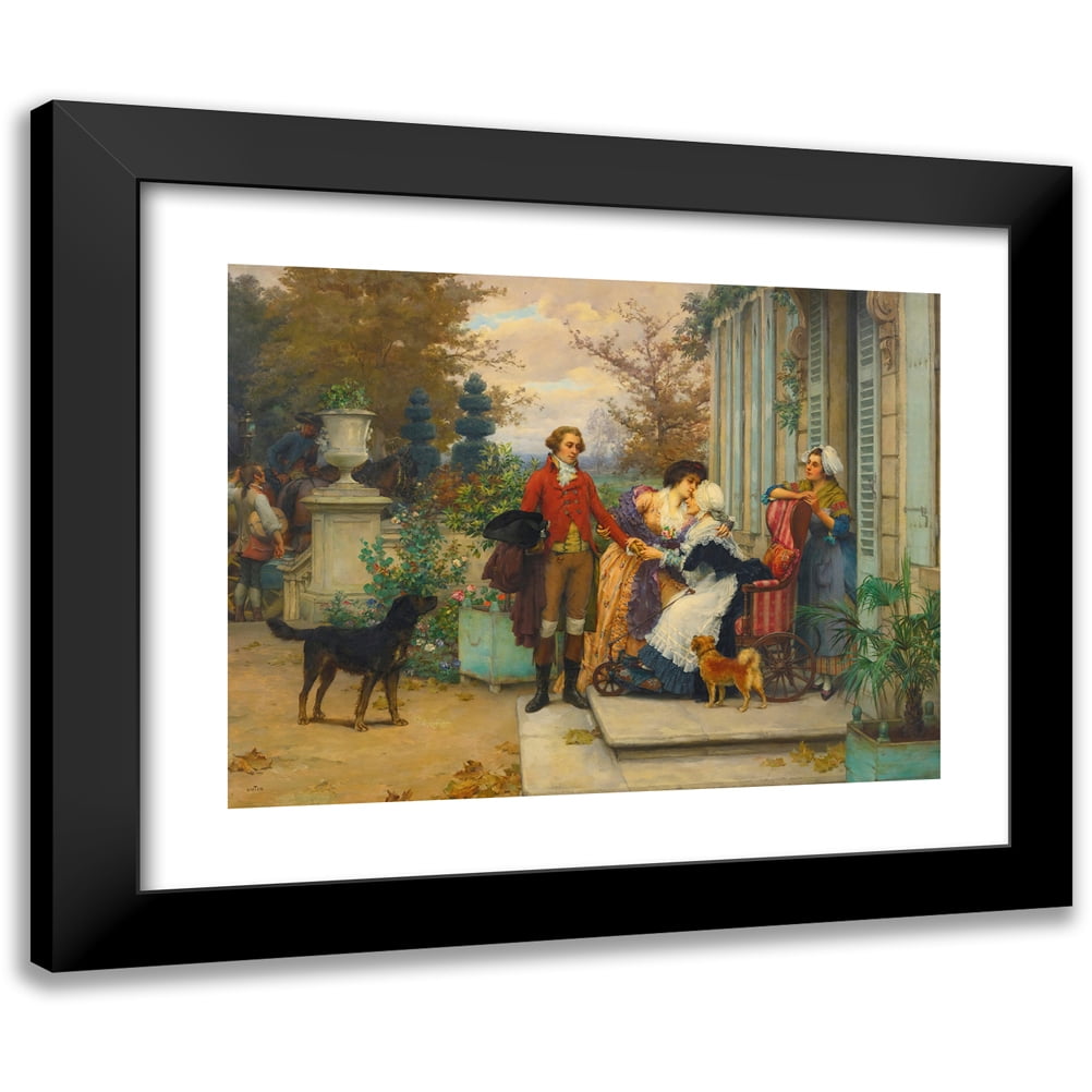 Pierre Outin 24x19 Black Modern Framed Museum Art Print Titled - A Fond ...