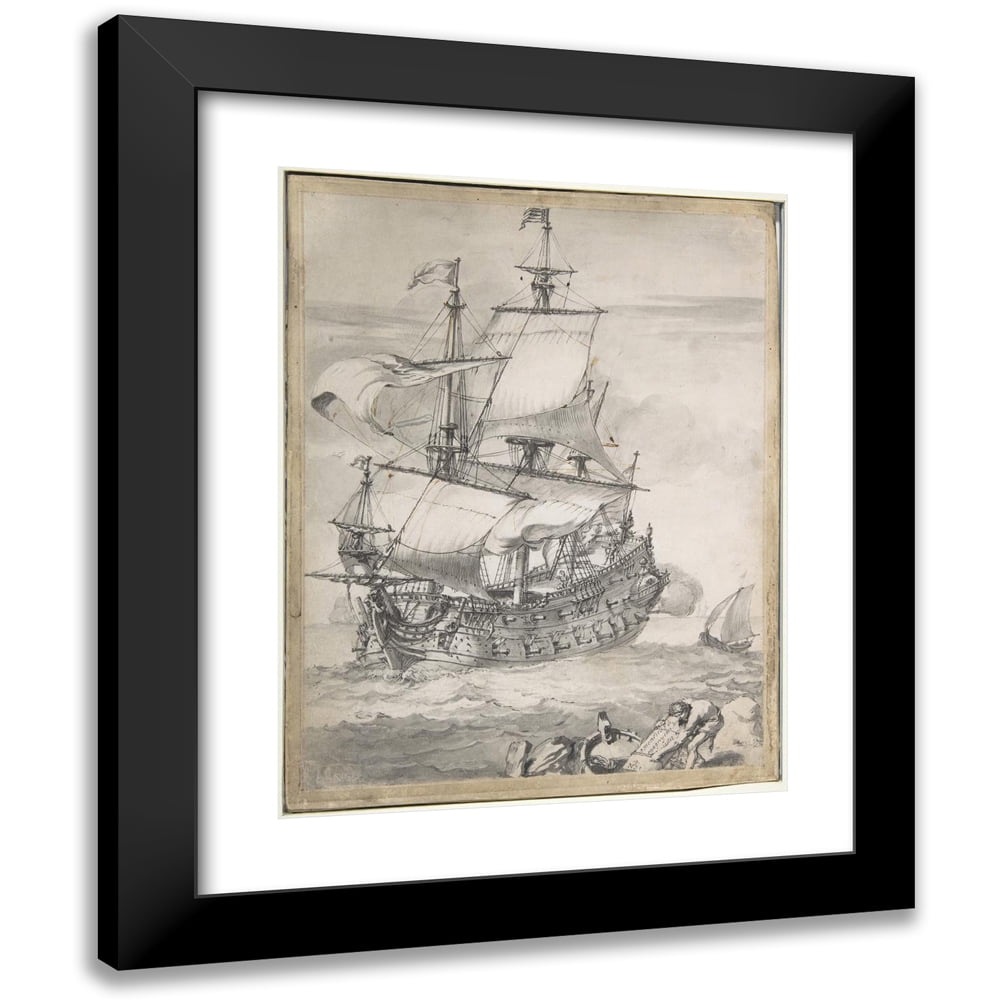 Pierre Puget 19x24 Black Modern Framed Museum Art Print Titled - A ...