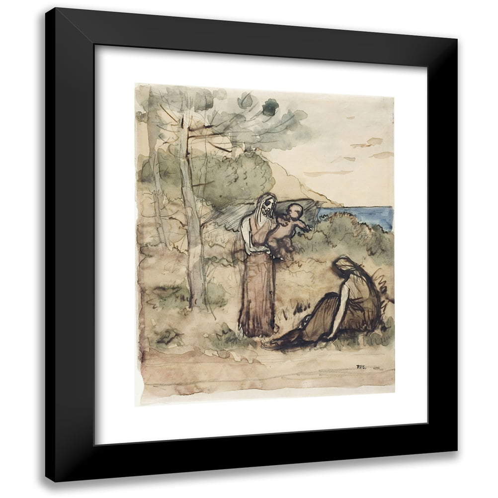 Pierre Puvis de Chavannes 12x14 Black Modern Framed Museum Art Print ...