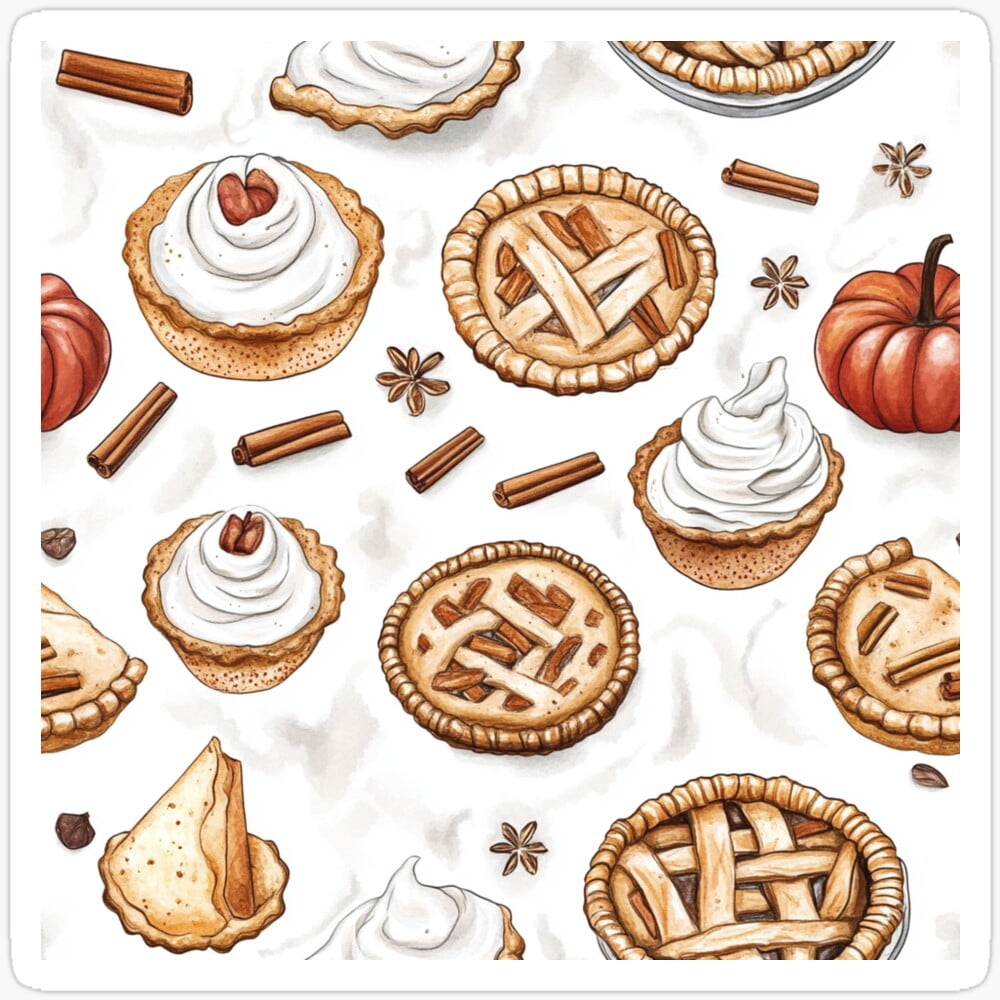 Pies And Cakes: A Gourmet Tradition Sticker Kir-2144 - Walmart.com