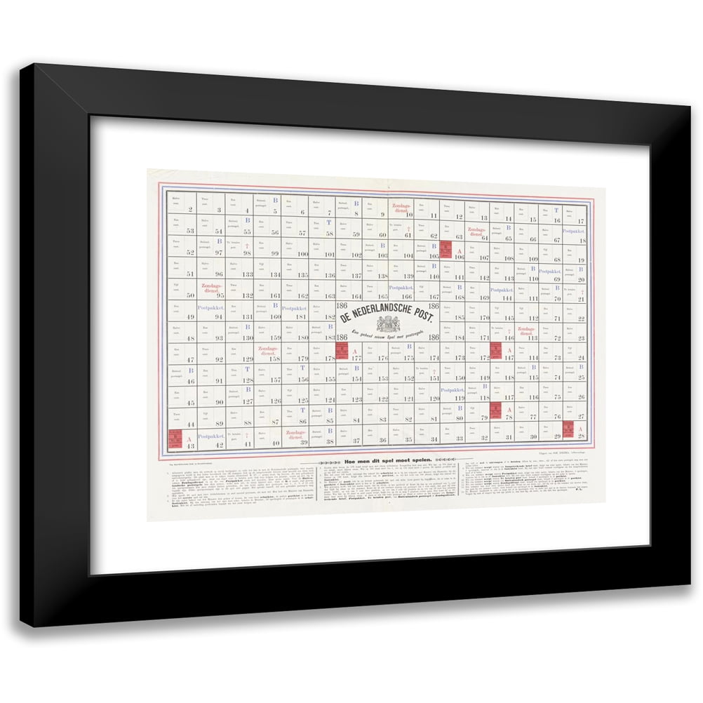 Piet Louwerse 14x12 Black Modern Framed Museum Art Print Titled - De ...