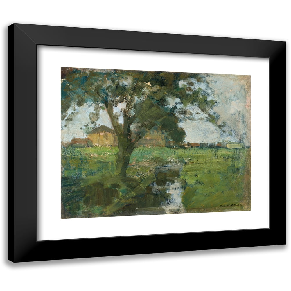 Piet Mondrian 18x15 Black Modern Framed Museum Art Print Titled - Farm ...