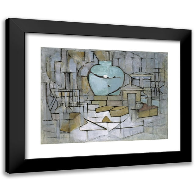 Piet Mondrian 18x15 Black Modern Framed Museum Art Print Titled - Still ...