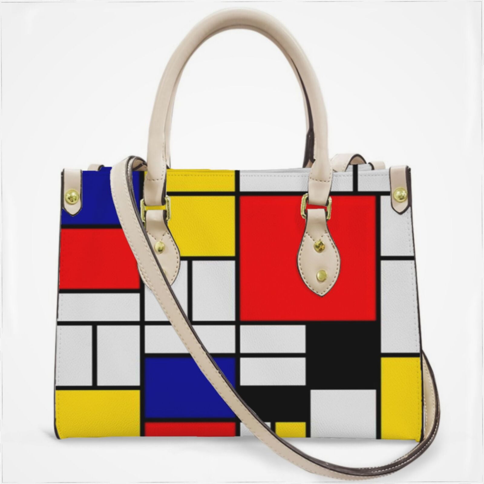 Piet Mondrian Abstract Art Cross Body Bags For Women Small Leather ...