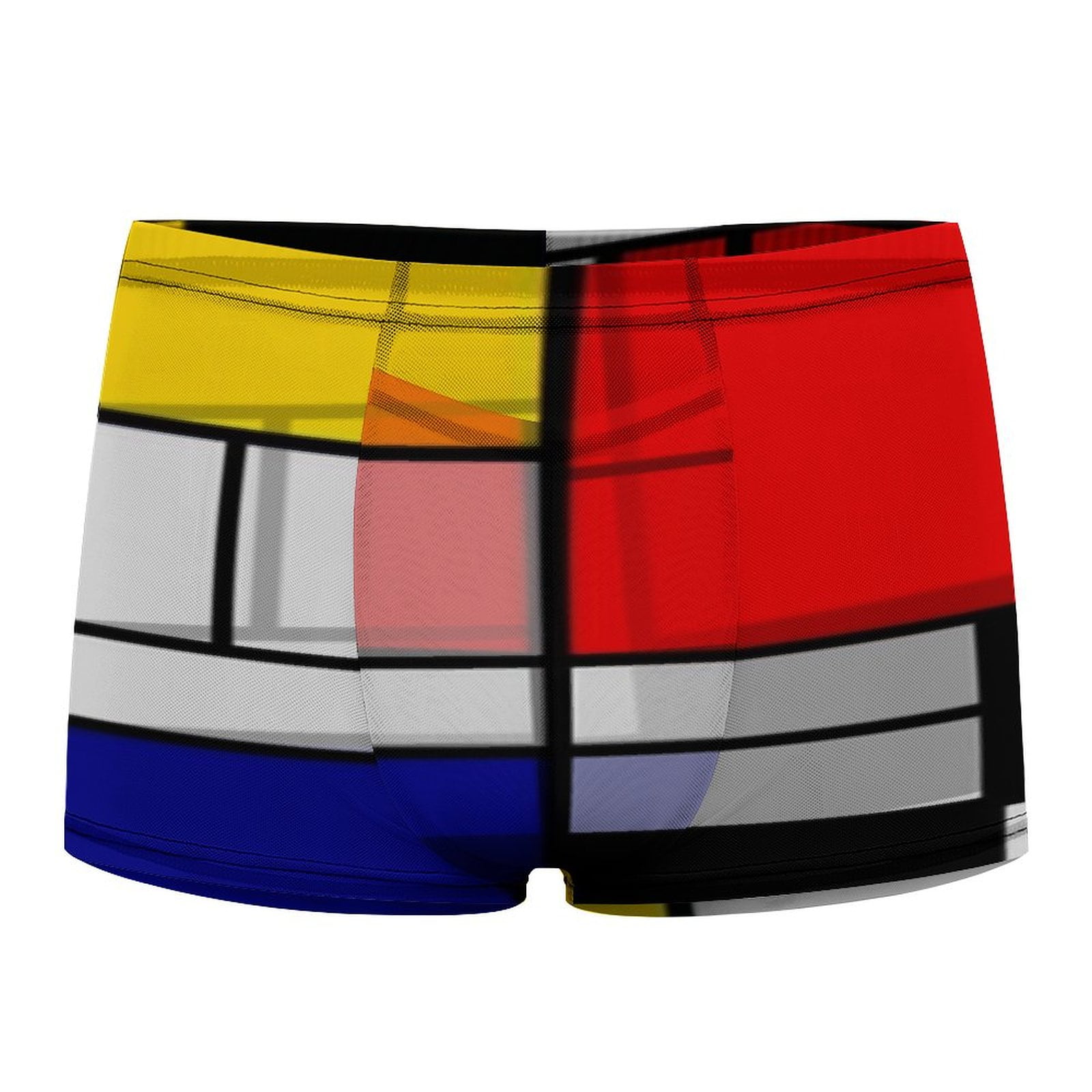 Piet Mondrian Abstract Art Men's Mesh Boxer Briefs Cooling Breathable ...