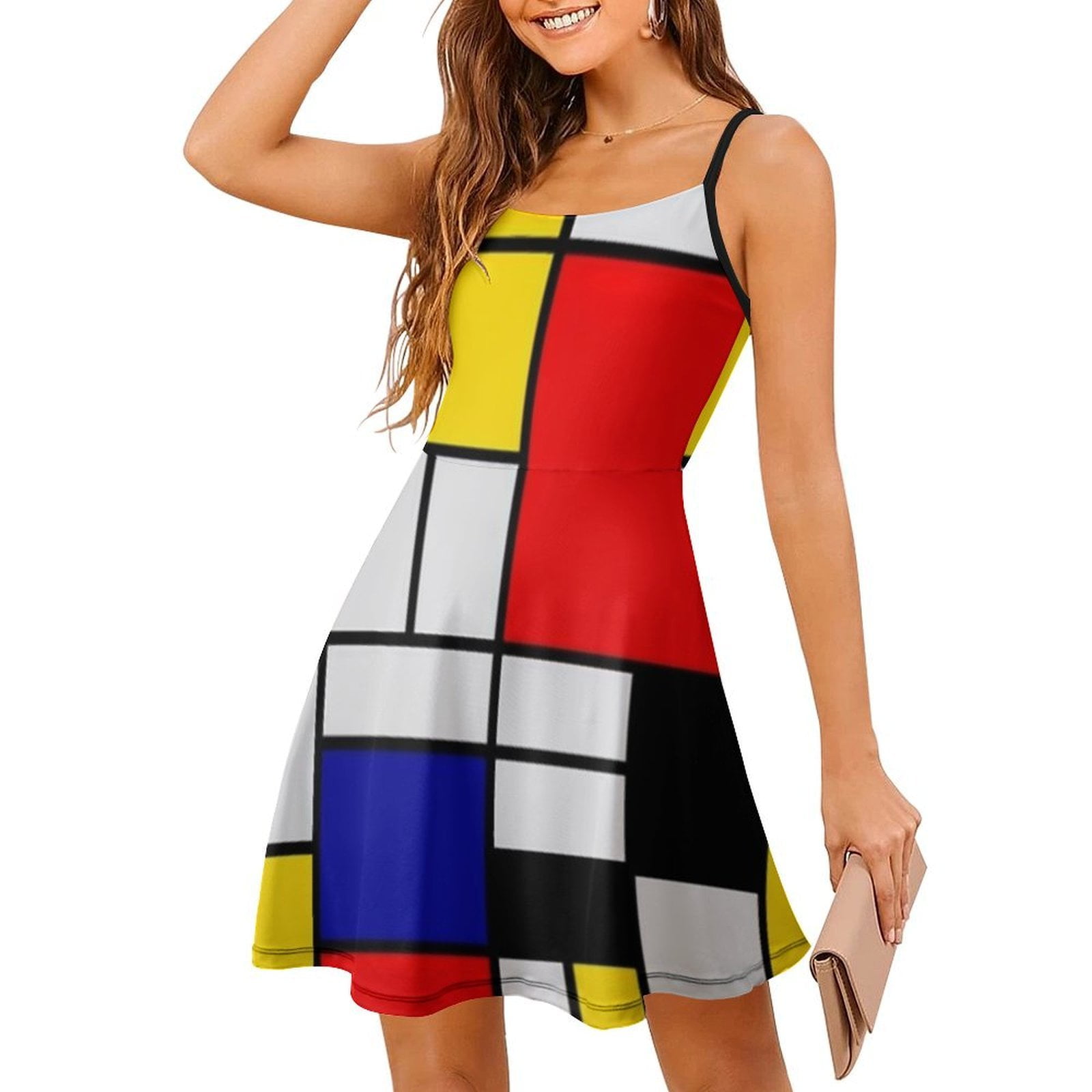 Piet Mondrian Abstract Art Slip Dress Dresses For Woman Fairy Dress ...