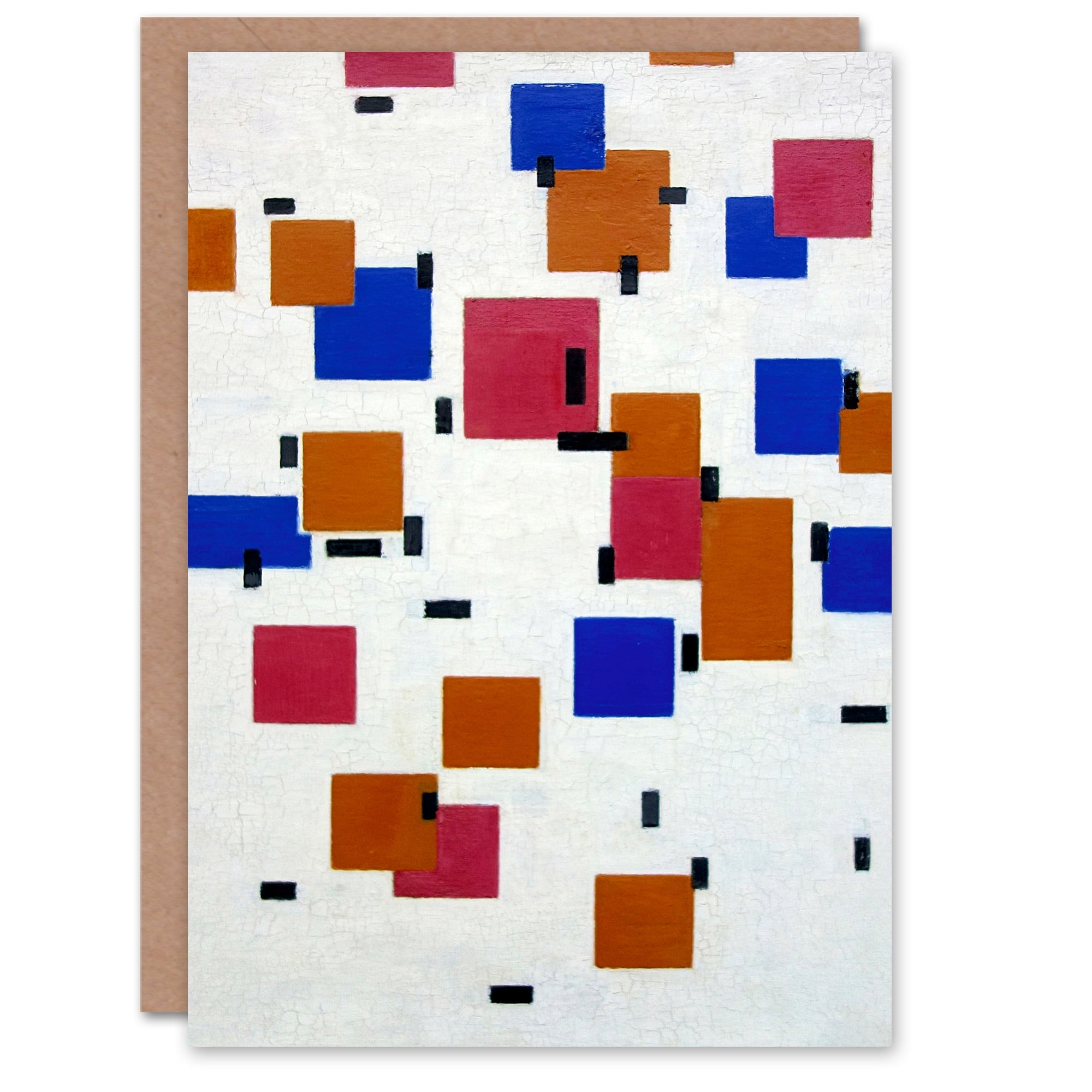 Piet Mondrian Art Card Composition in Colour A De Stijl - Walmart.com