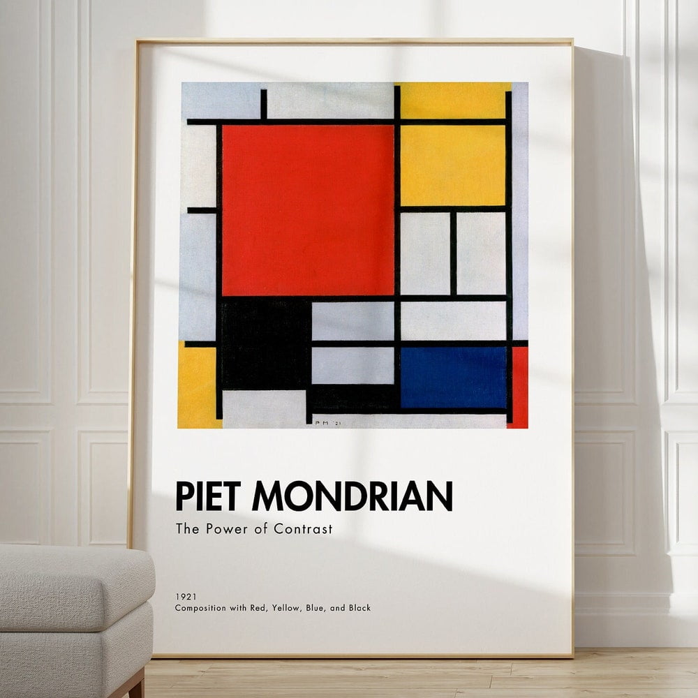 Piet Mondrian Bauhaus Poster, Abstract Bauhaus Mondrian Print, Mid ...