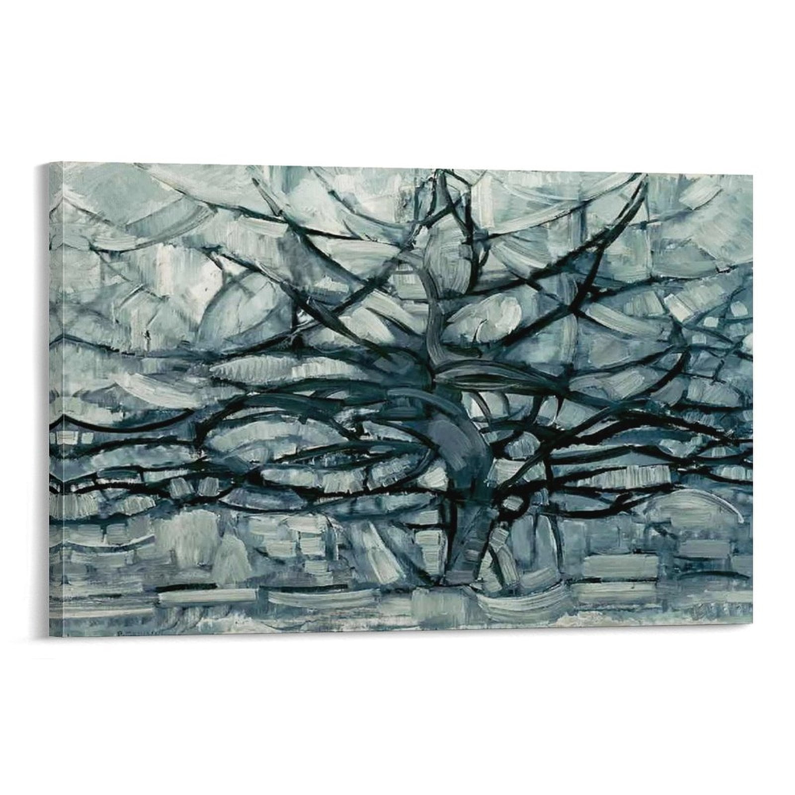 Piet Mondrian The Gray Tree 1911 Geometric Abstract Art Poster Picture ...