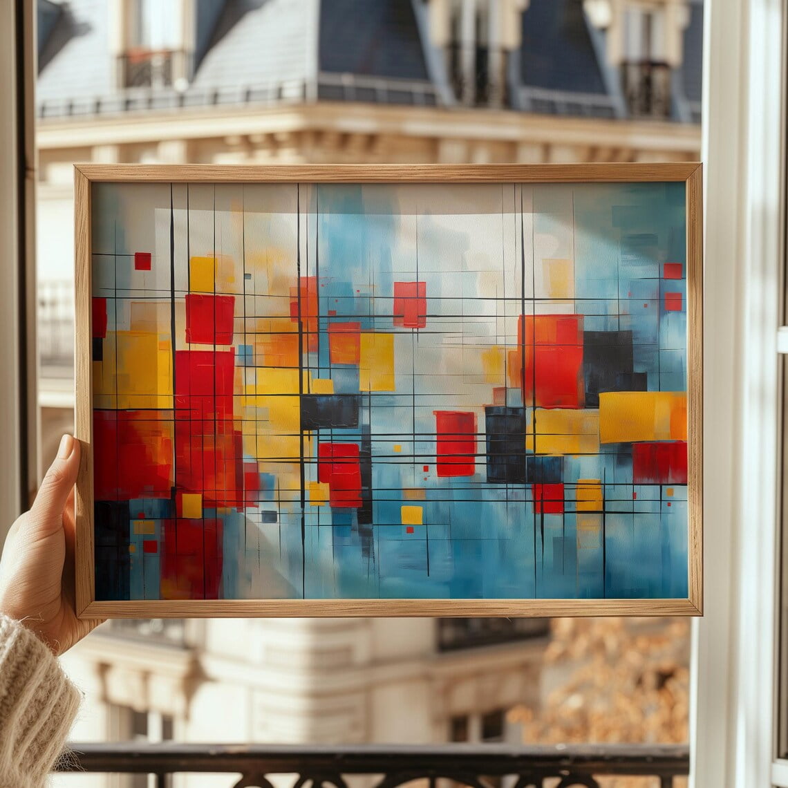 Piet Mondrian Poster - Abstract Dutch Wall Art As Piet Mondrian Print ...