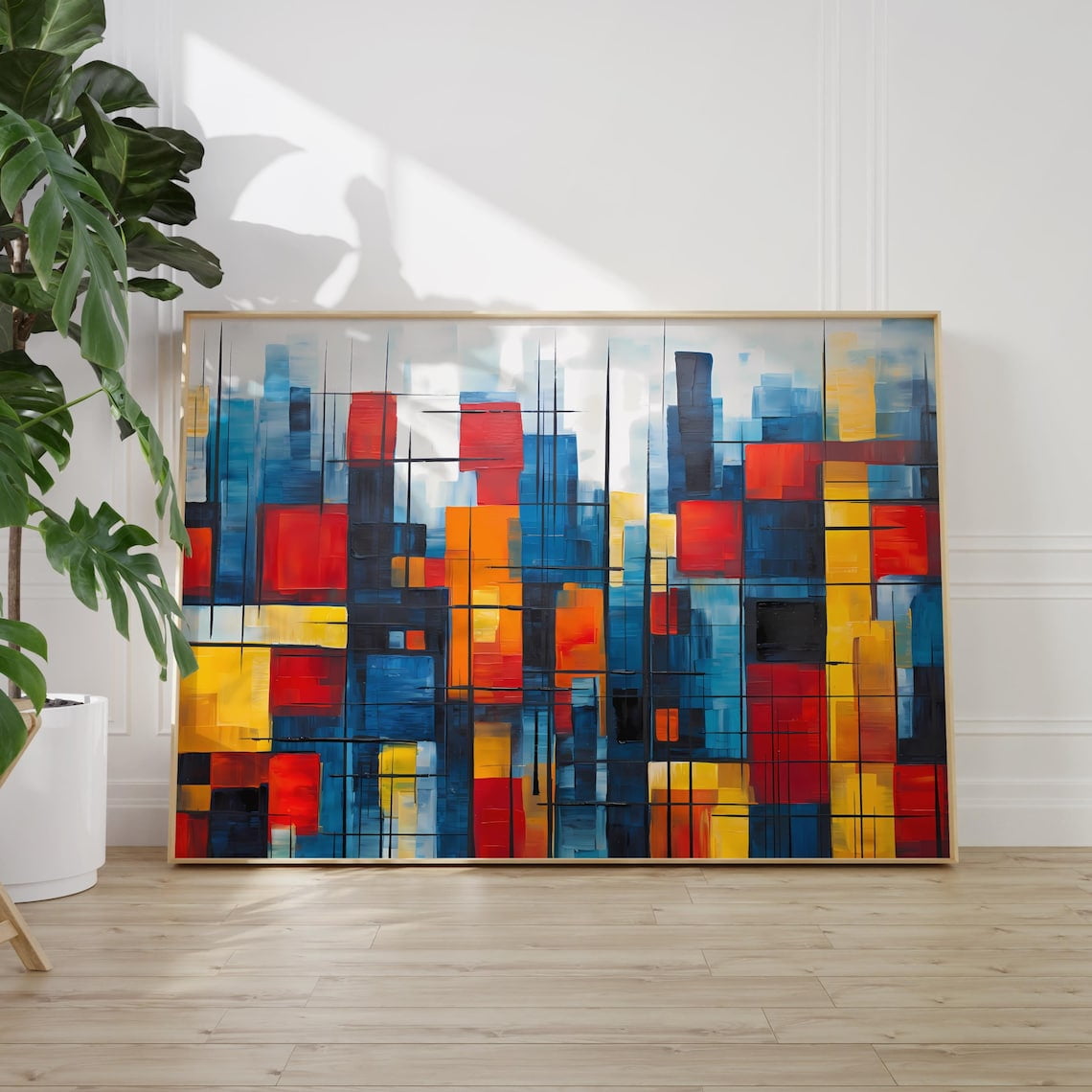 Piet Mondrian Poster - Abstract Dutch Wall Art As Piet Mondrian Print ...