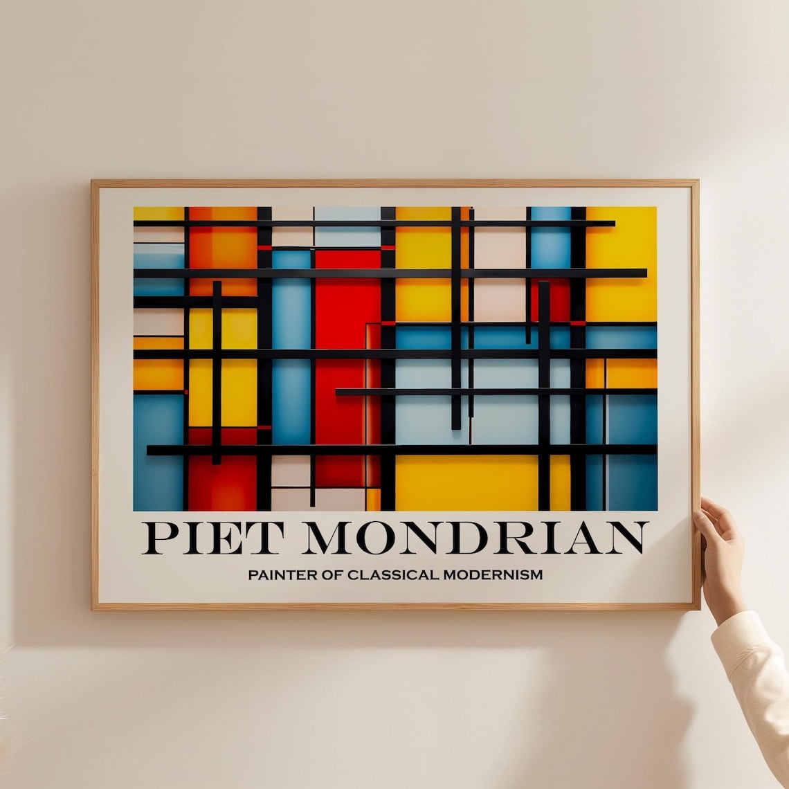 Piet Mondrian Poster - Abstract Dutch Wall Art As Piet Mondrian Print ...
