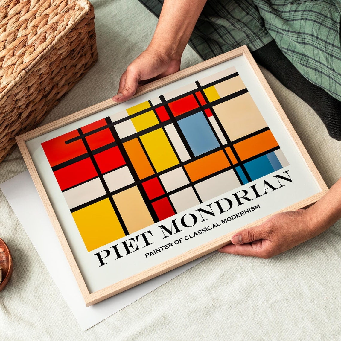 Piet Mondrian Poster - Abstract Dutch Wall Art As Piet Mondrian Print ...