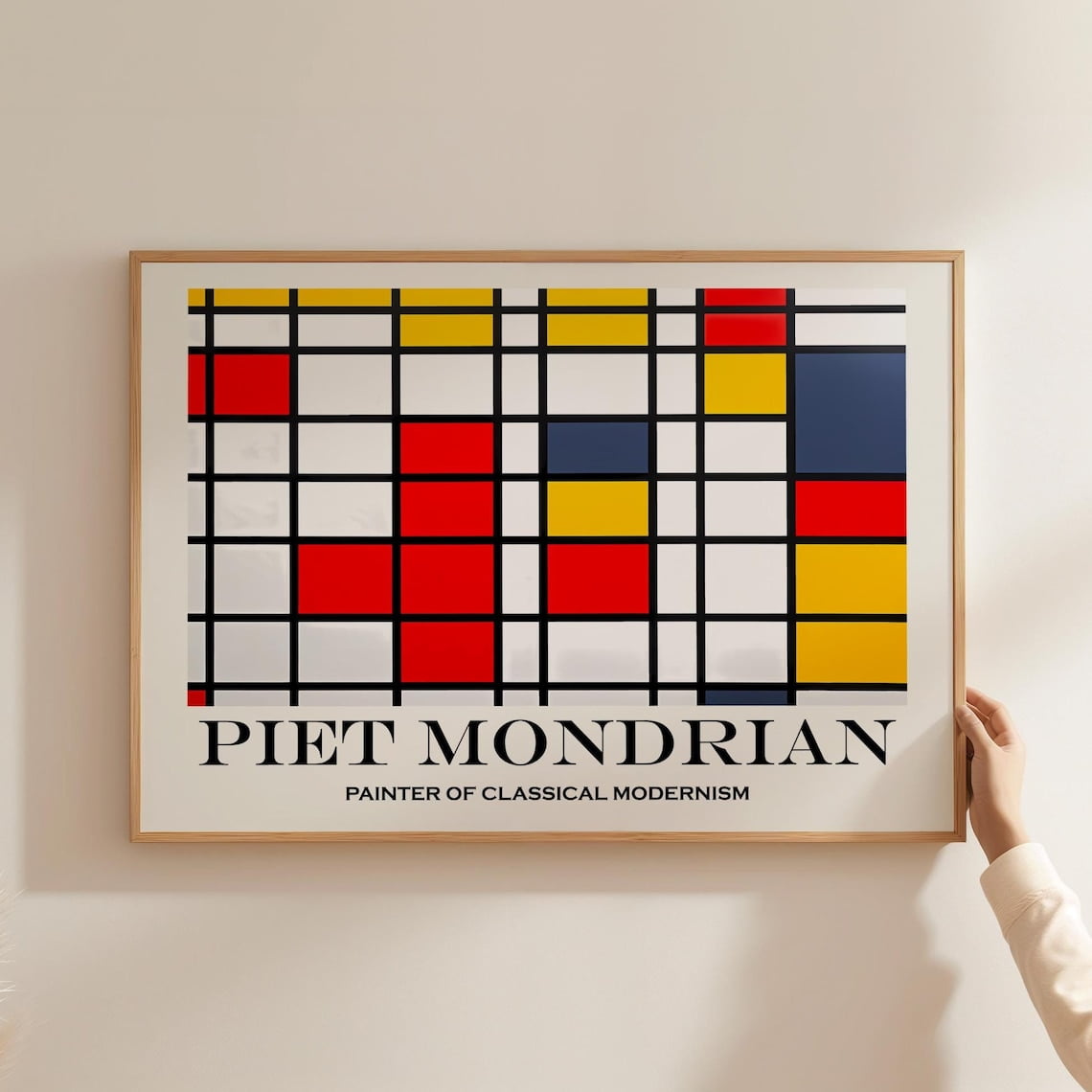 Piet Mondrian Poster - Abstract Dutch Wall Art As Piet Mondrian Print ...