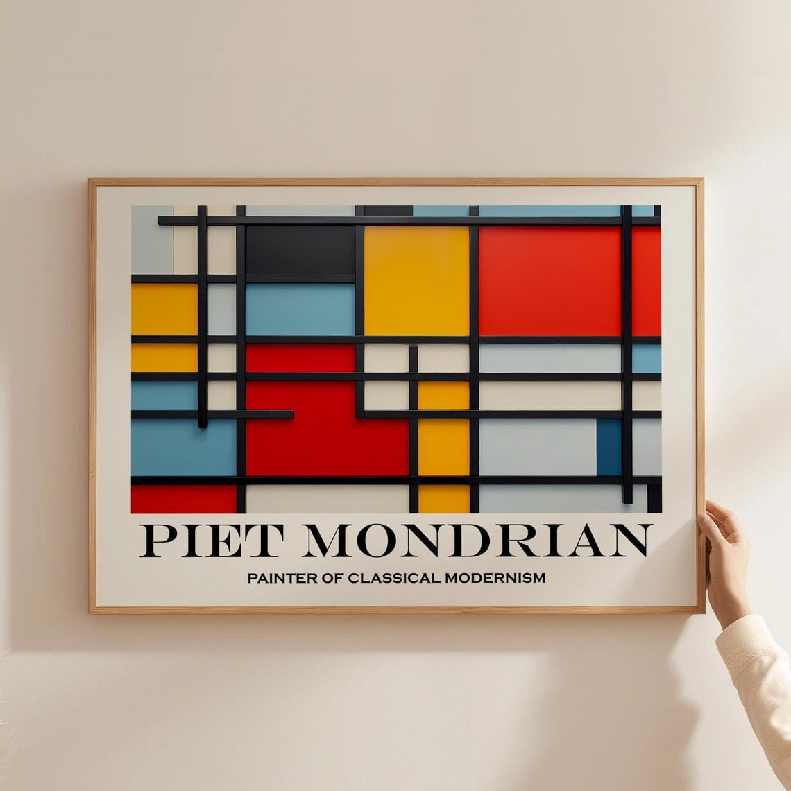 Piet Mondrian Poster - Abstract Dutch Wall Art As Piet Mondrian Print ...