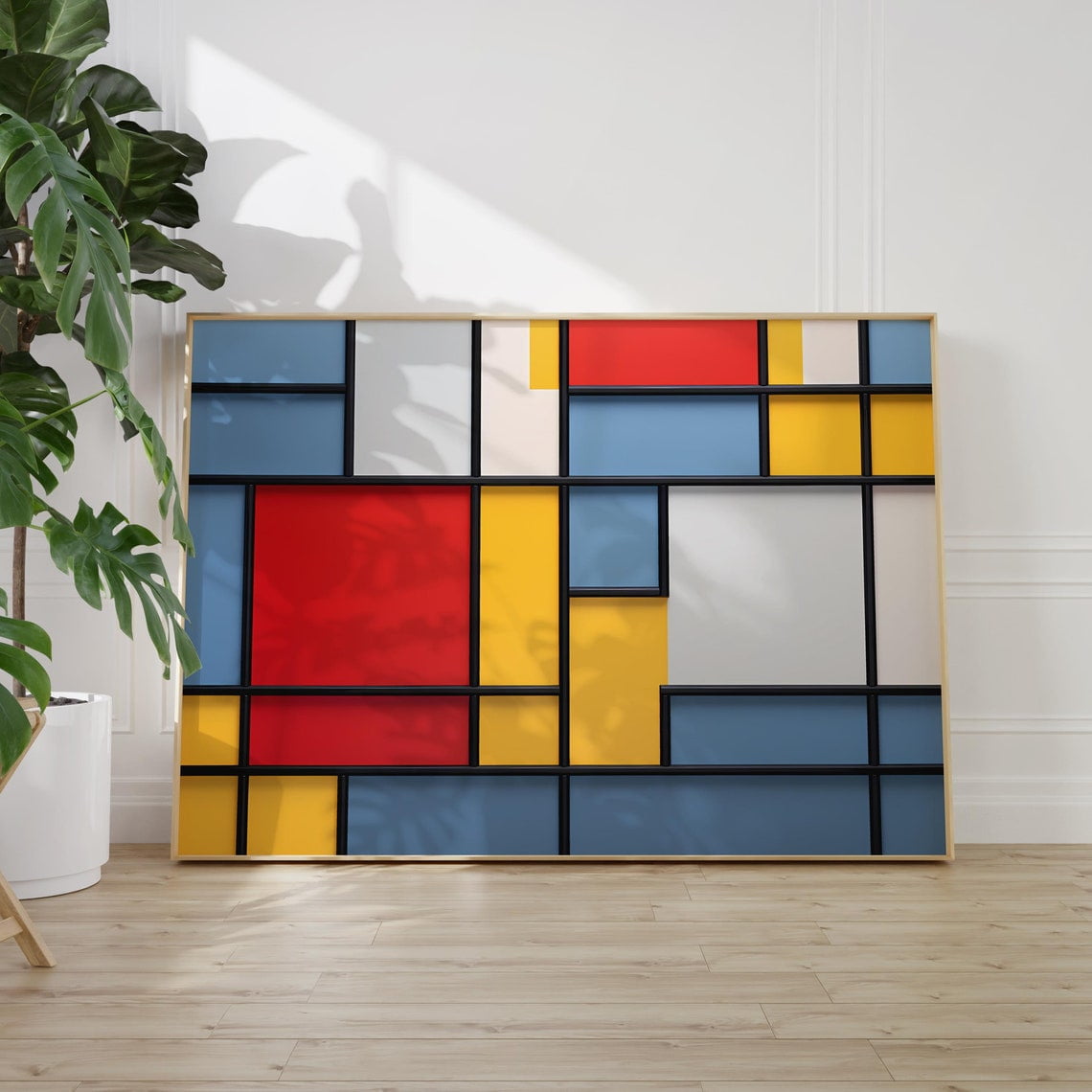 Piet Mondrian Poster - Abstract Dutch Wall Art As Piet Mondrian Print ...