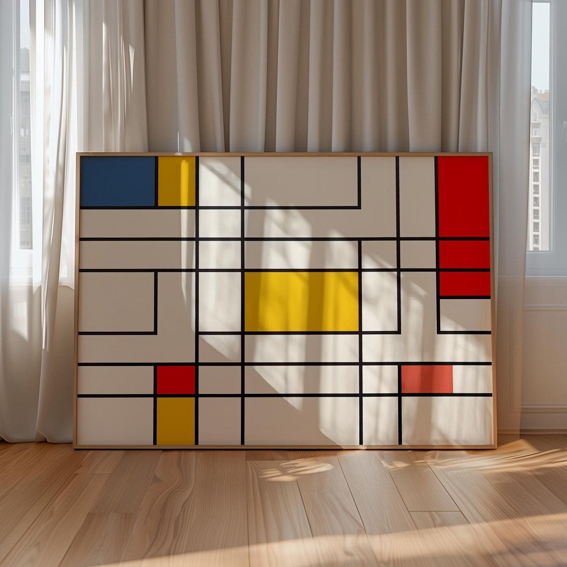 Piet Mondrian Poster - Abstract Dutch Wall Art As Piet Mondrian Print ...