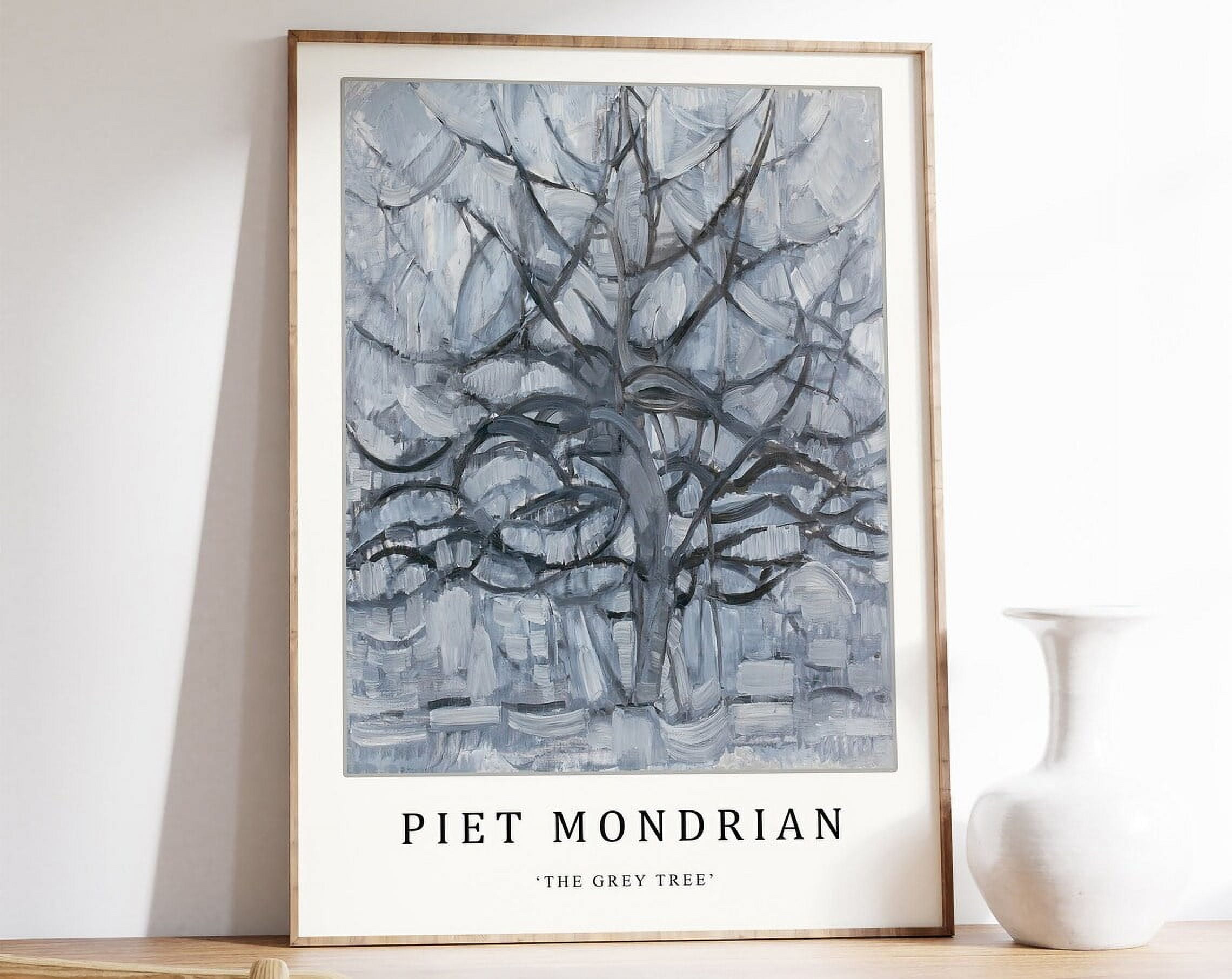 Piet Mondrian Poster, The Grey Tree, Piet Mondrian Art Print, Bauhaus Poster, Abstract Art ...