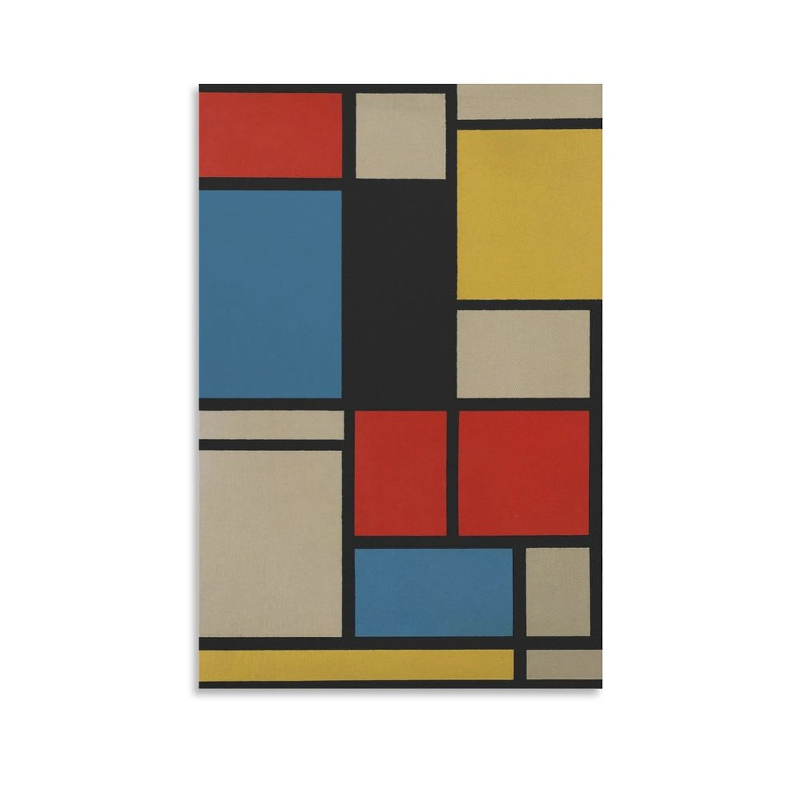 Piet Mondrian Poster Picture Print Wall Art Poster Painting Canvas ...