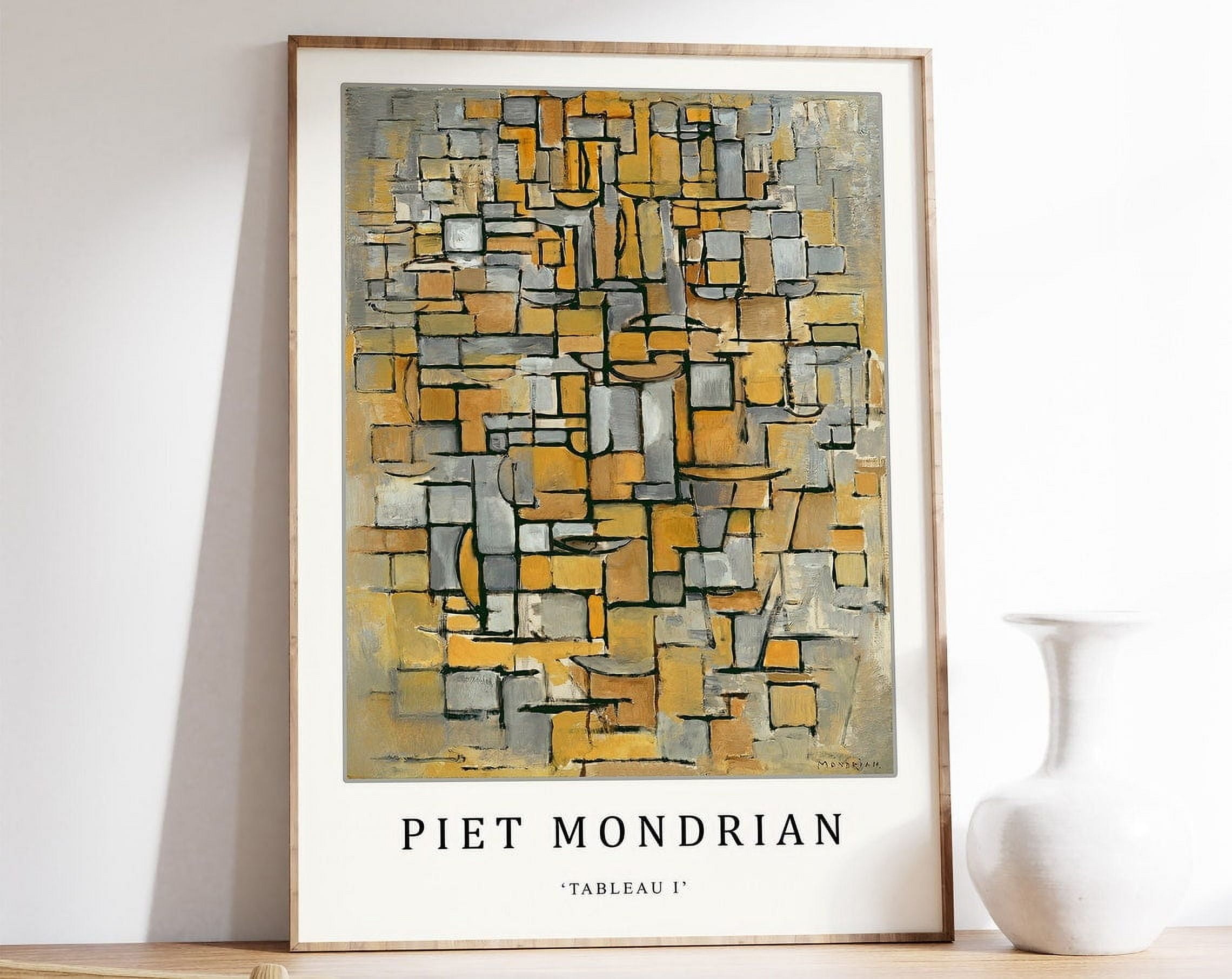 Piet Mondrian Poster, Tableau 1, Piet Mondrian Art Print, Bauhaus ...