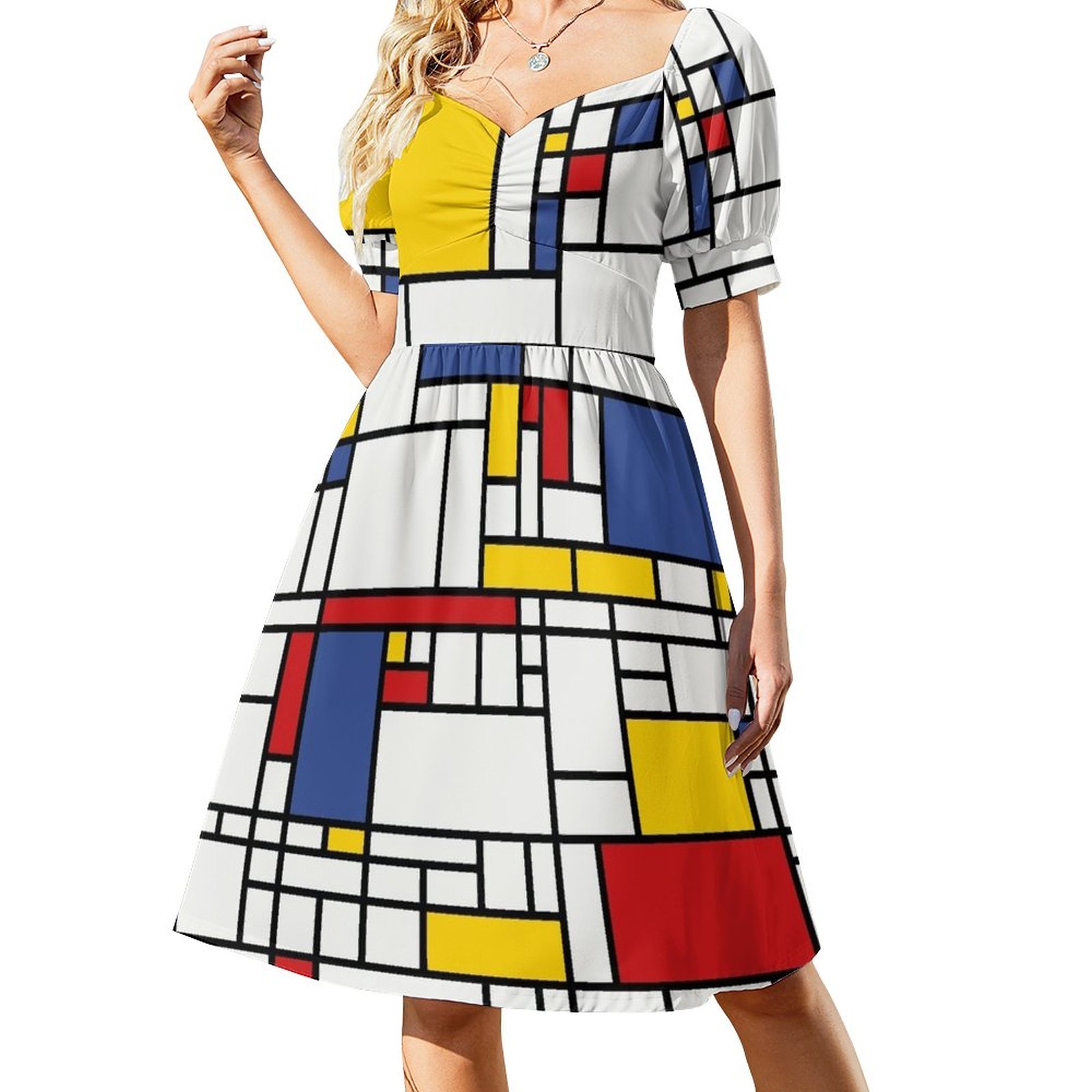 Piet Mondrian Sleeveless Dress dresses for woman 2024 Women's summer ...