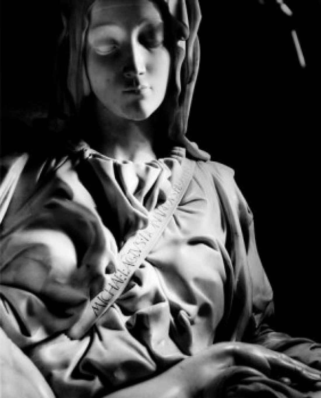 Pieta (Detail of Mary) by Michelangelo Buonarroti, marble, (1475-1564 ...