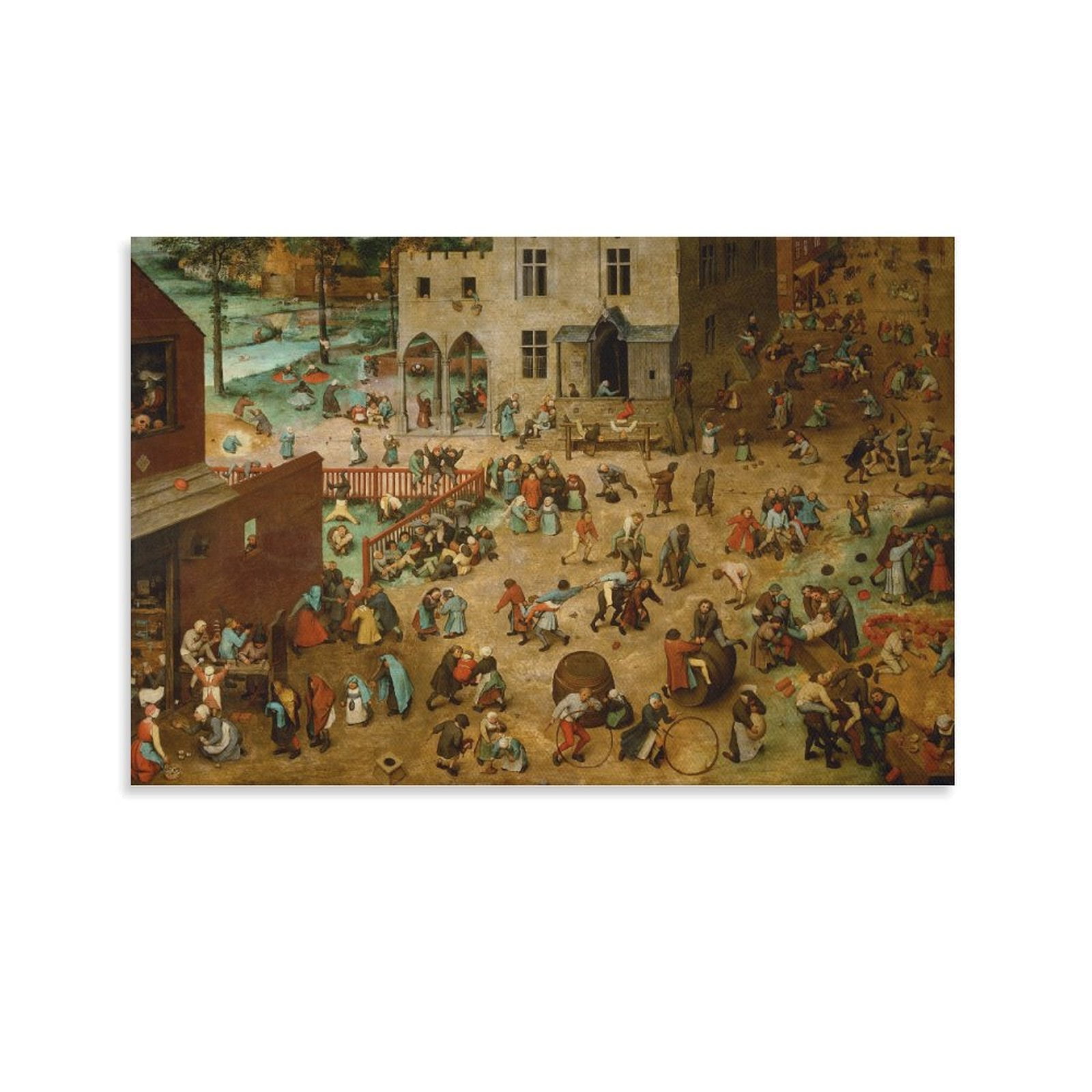 Pieter Bruegel The Elder Childrens Games Painting Art Poster Room ...